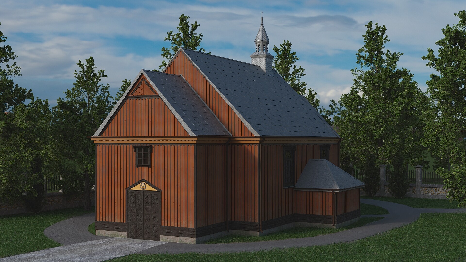 ArtStation - Wooden church