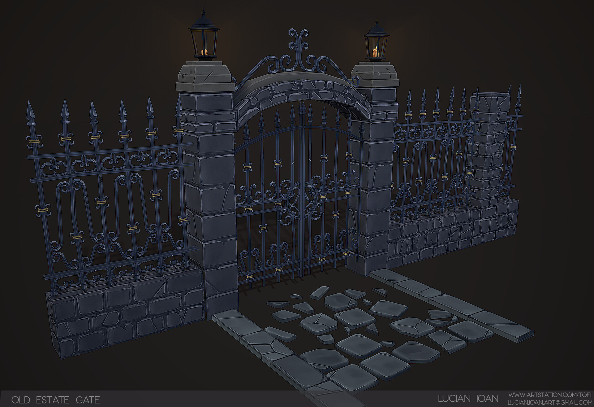ArtStation - Old Estate Gate
