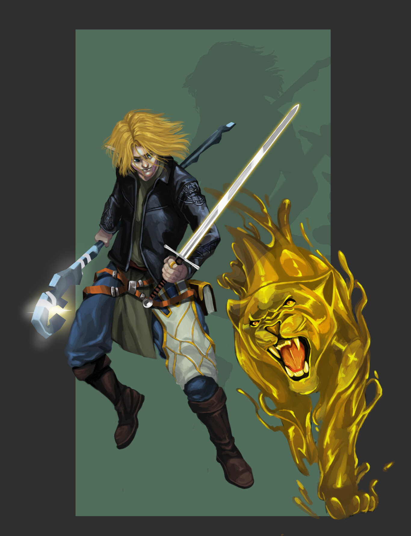 ArtStation - half elf wizard