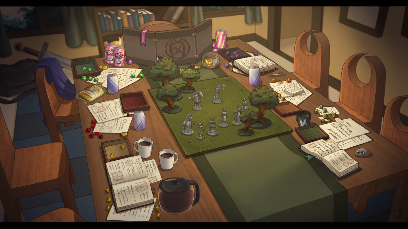 Maloking ☾ - DnD Game Room Scene
