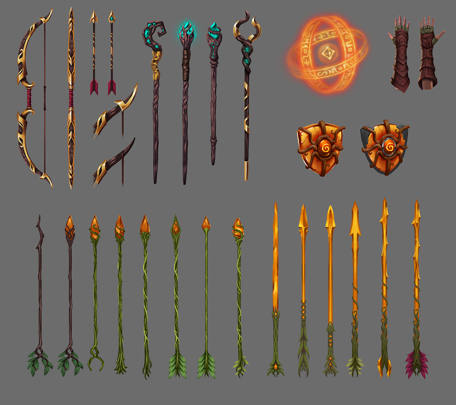 ArtStation - Catch The Dragon - Weapon Concepts