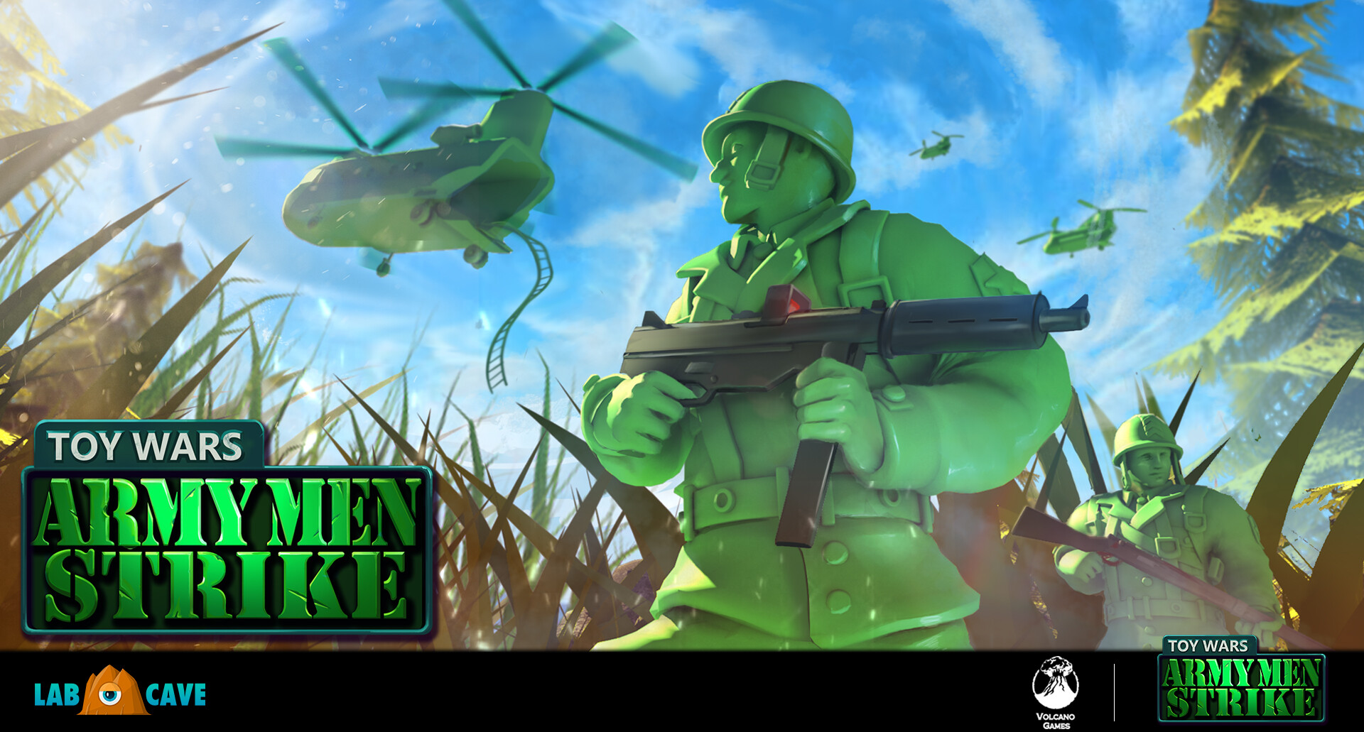 LAB CAVE - Army Men Strike - CRO assets for Google Play and iTunes Connect