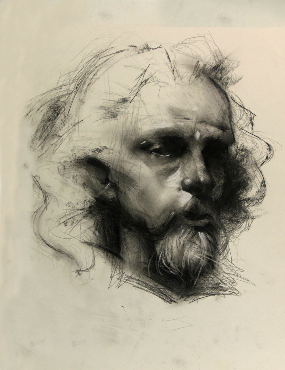 ArtStation - Old Man Pencil Study