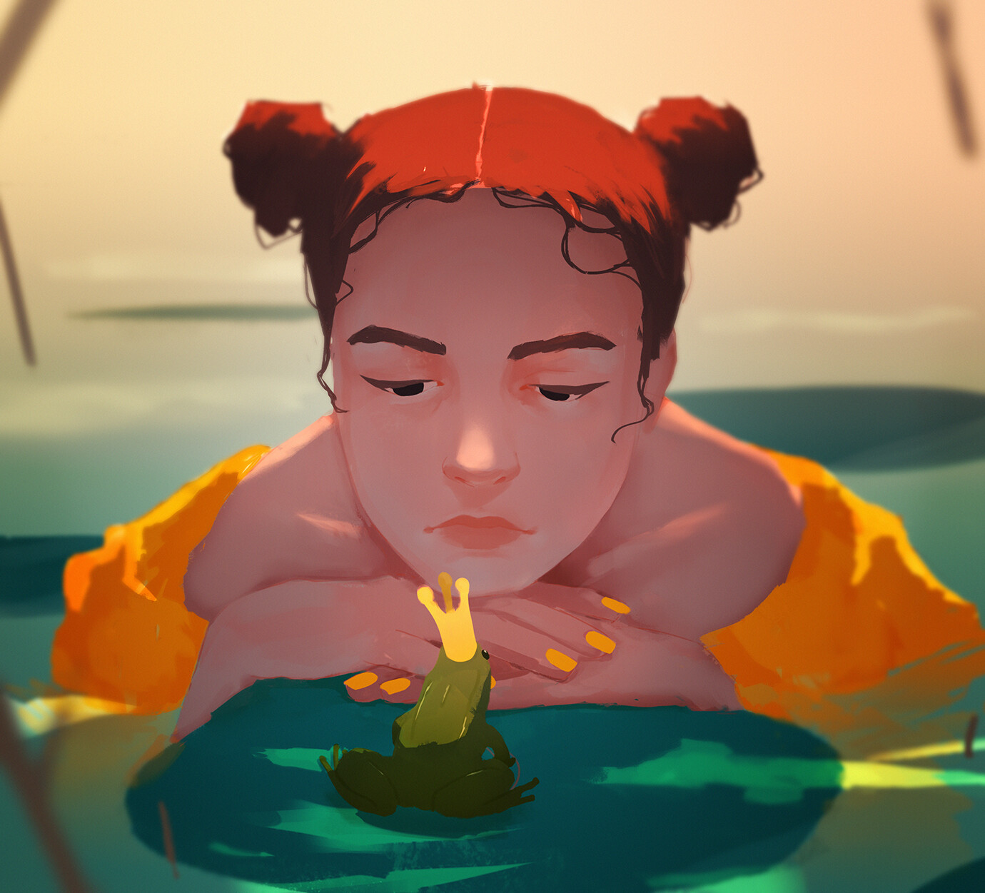 ArtStation - Princess and frog