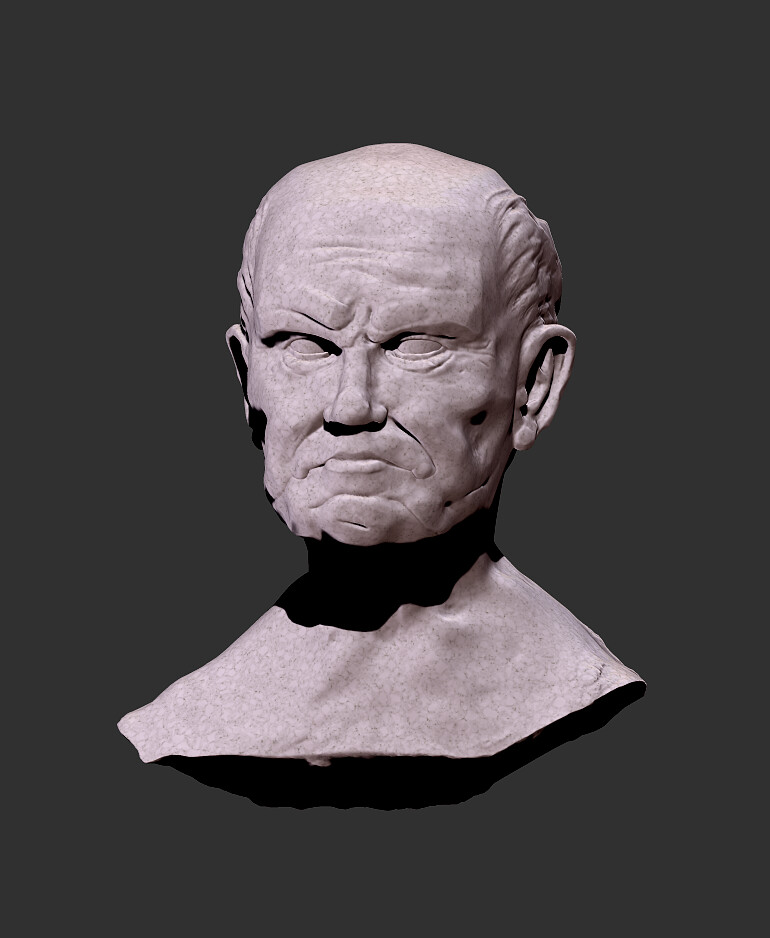 ArtStation - Roman Senator Bust Zbrush Sculpt