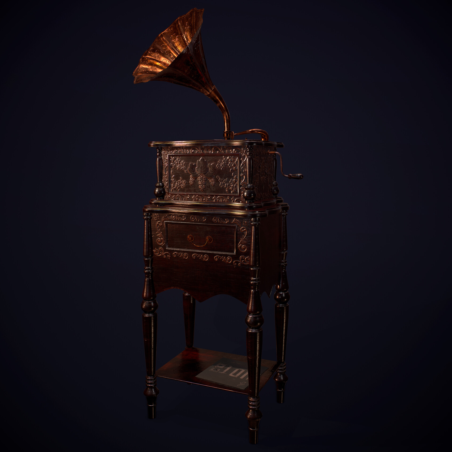ArtStation - Victorian gramophone