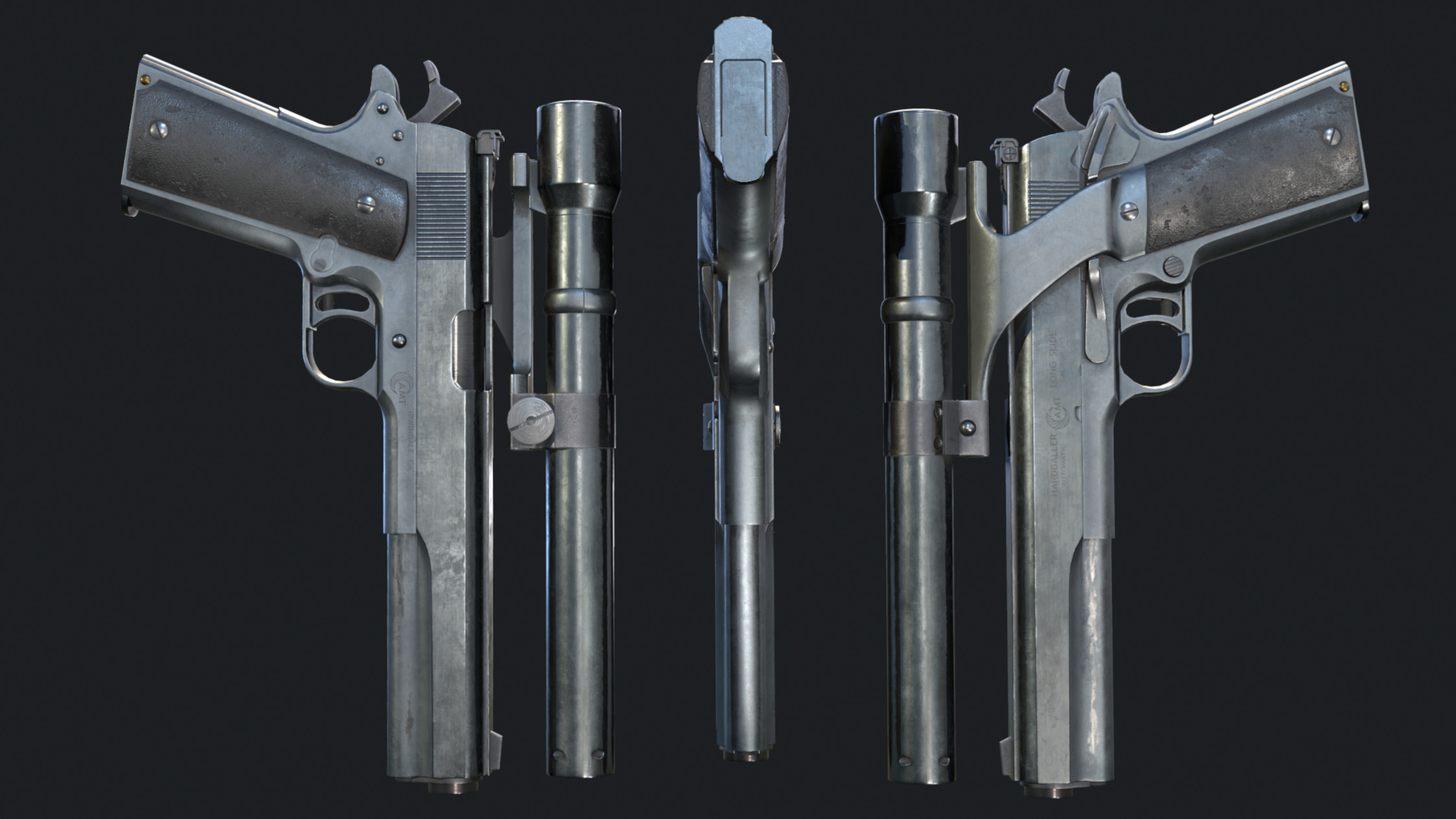 Aleksander Koćwin - AMT Hardballer .45 Longslide laser sight (Terminator 1)