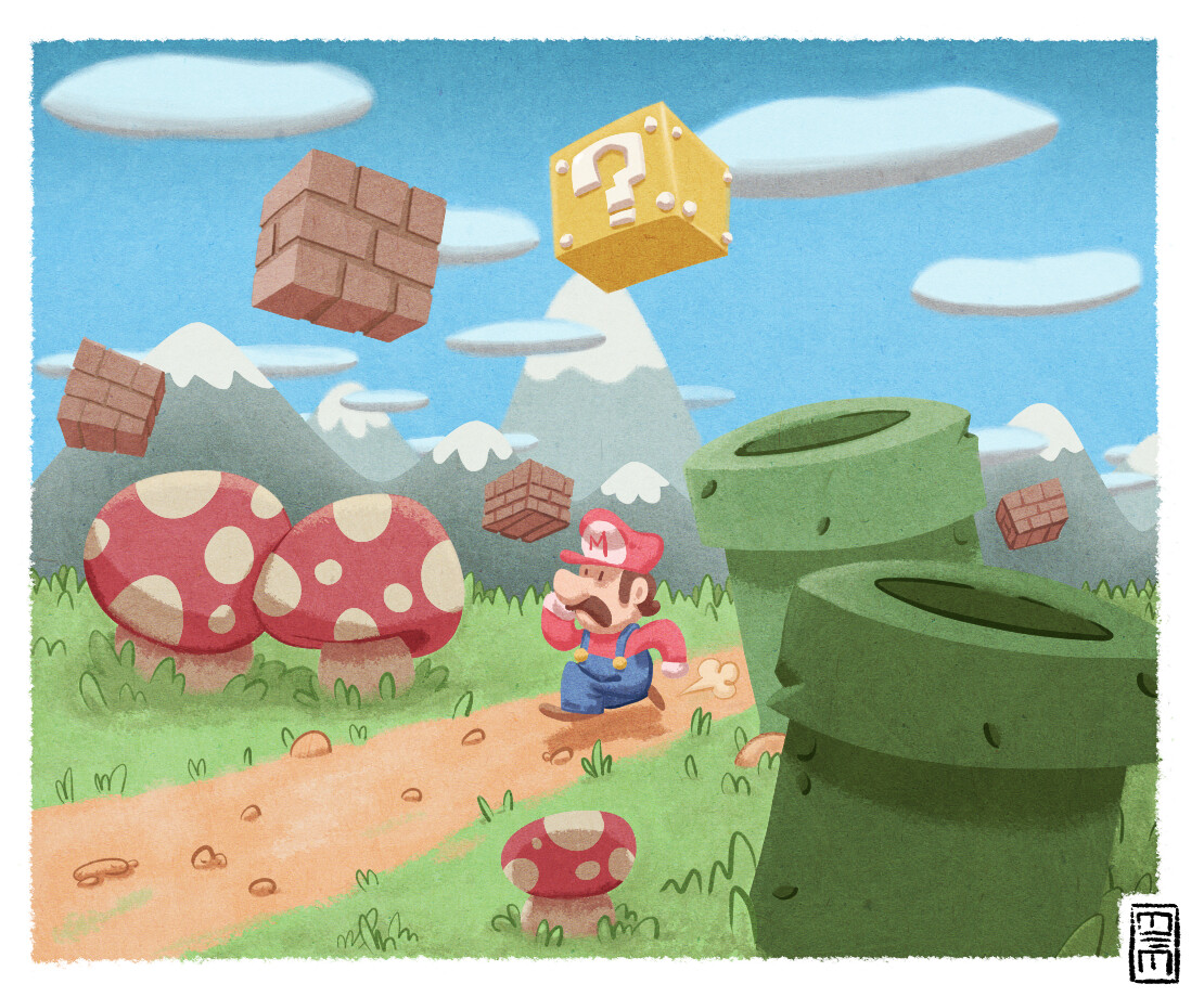ArtStation - Fanart : Mario