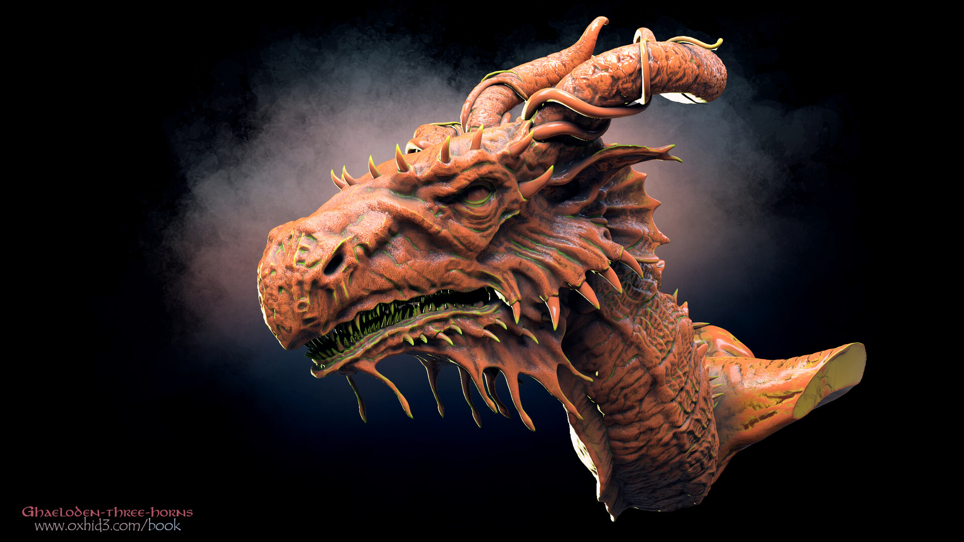 ArtStation - Dragon, keyshot PBR shader
