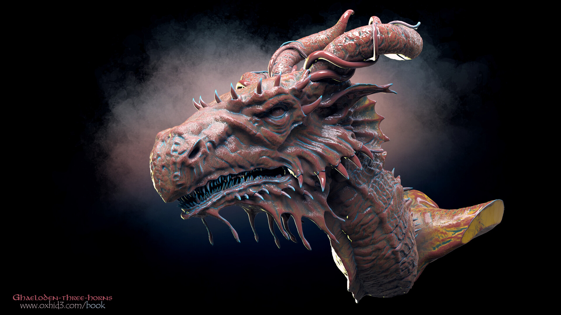ArtStation - Dragon, keyshot pbr shader