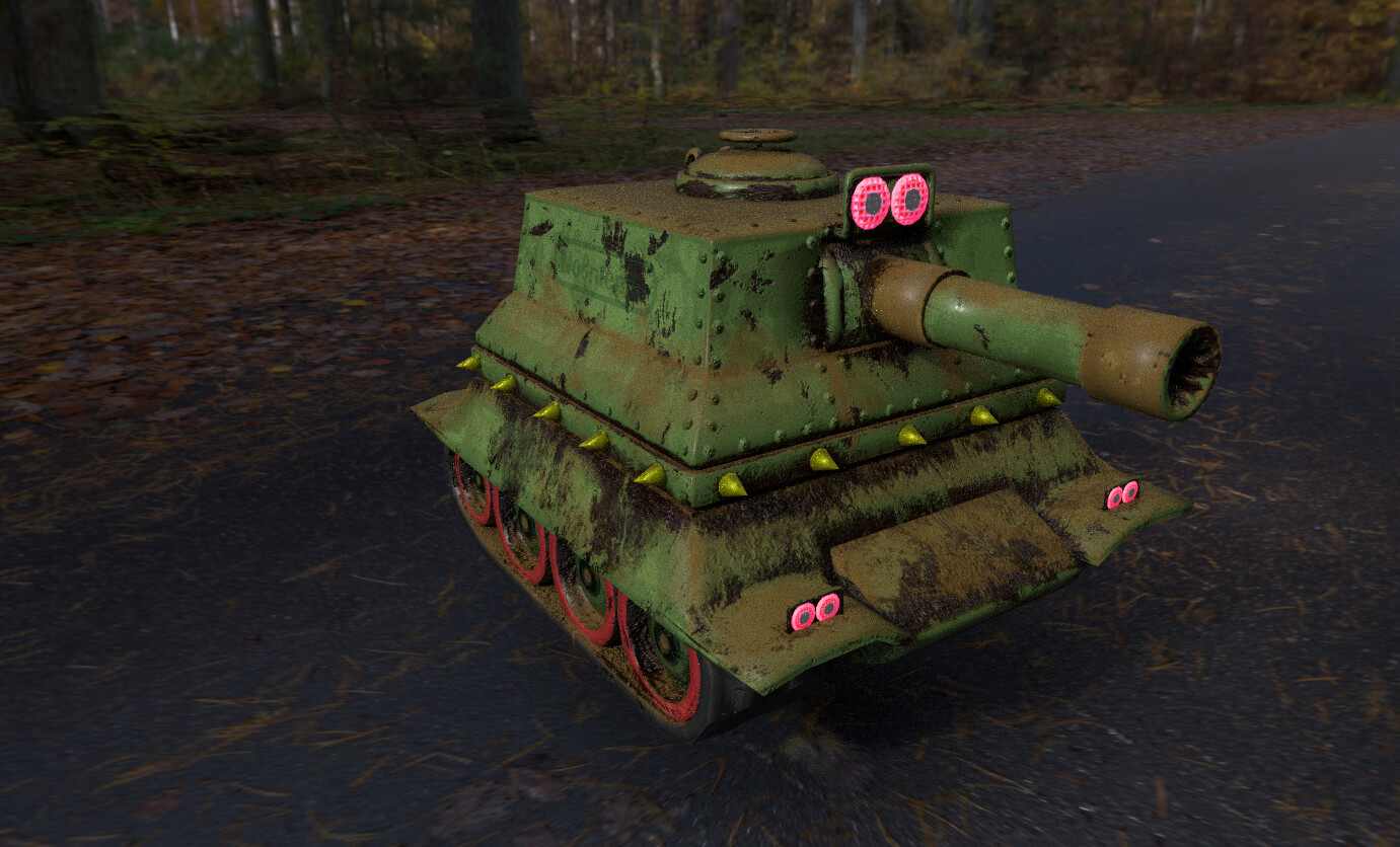 ArtStation - Tank Kart - fan art Mario Kart