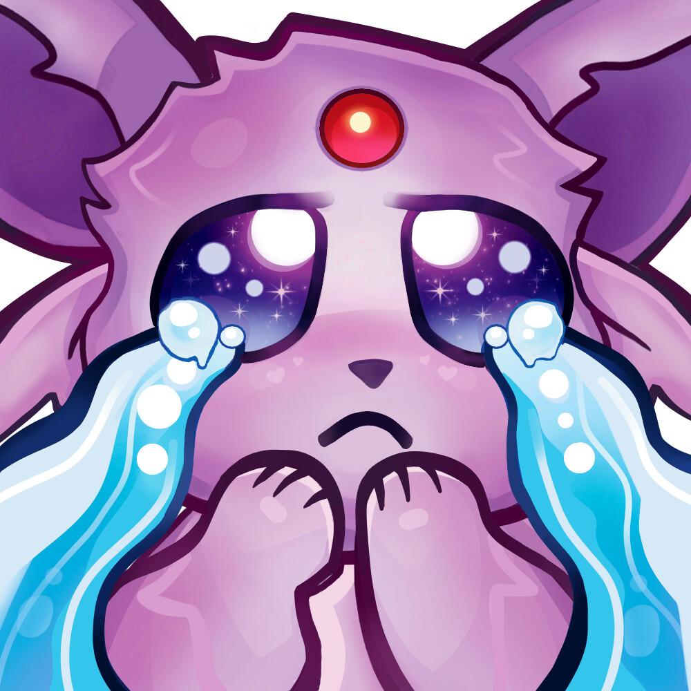 ToxicPeri ko-fi.com/toxicperi - Espeon sad emote