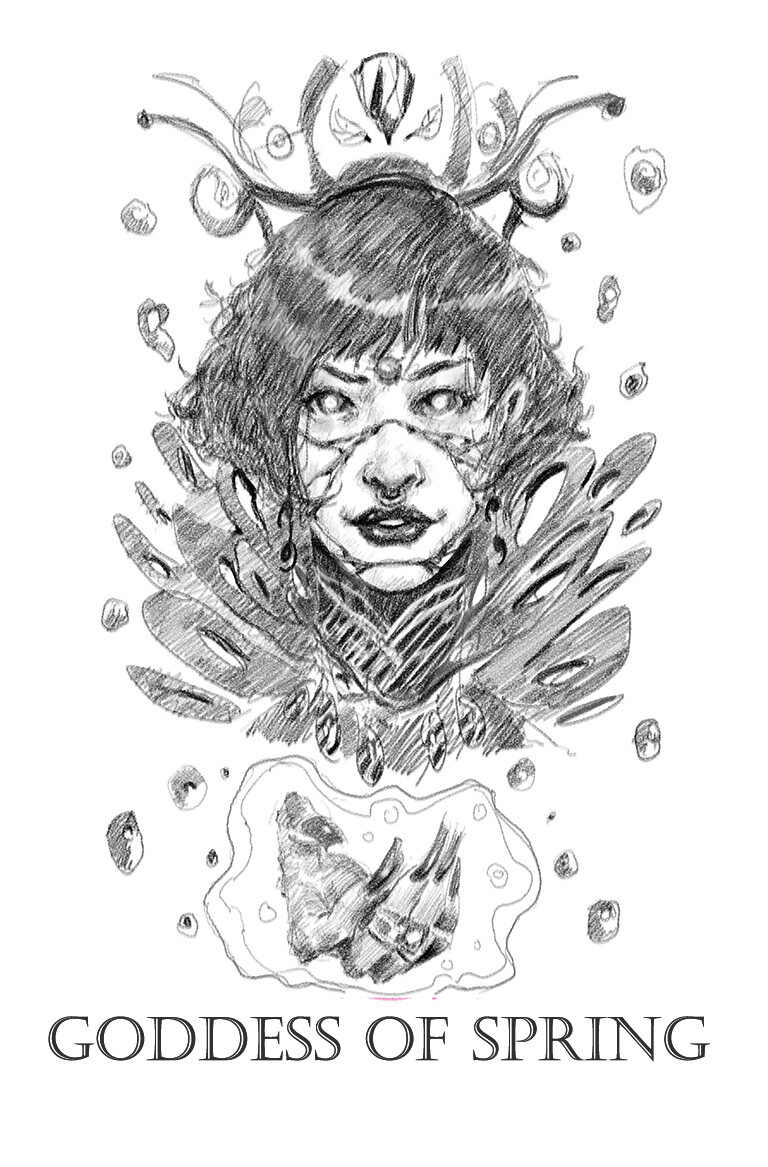 ArtStation - goddess of spring