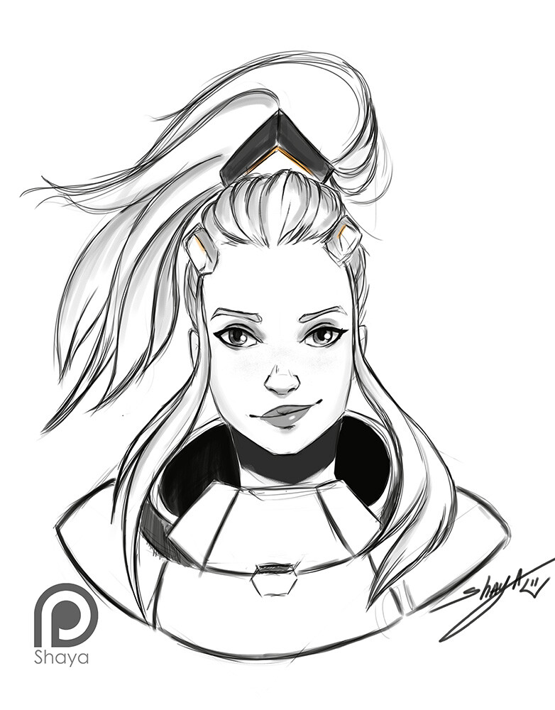 how to draw brigitte overwatch