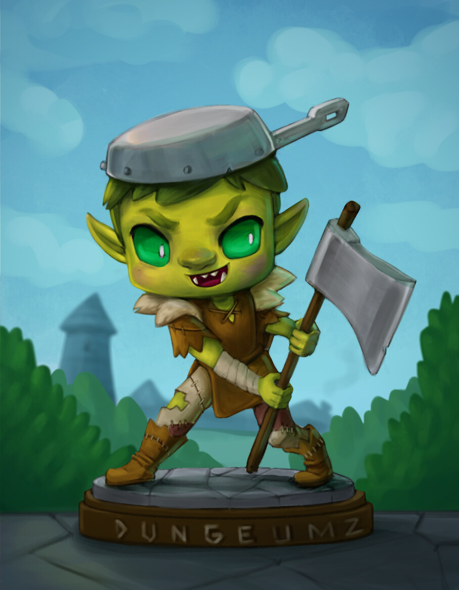 ArtStation - Dungeumz Goblin Fighter