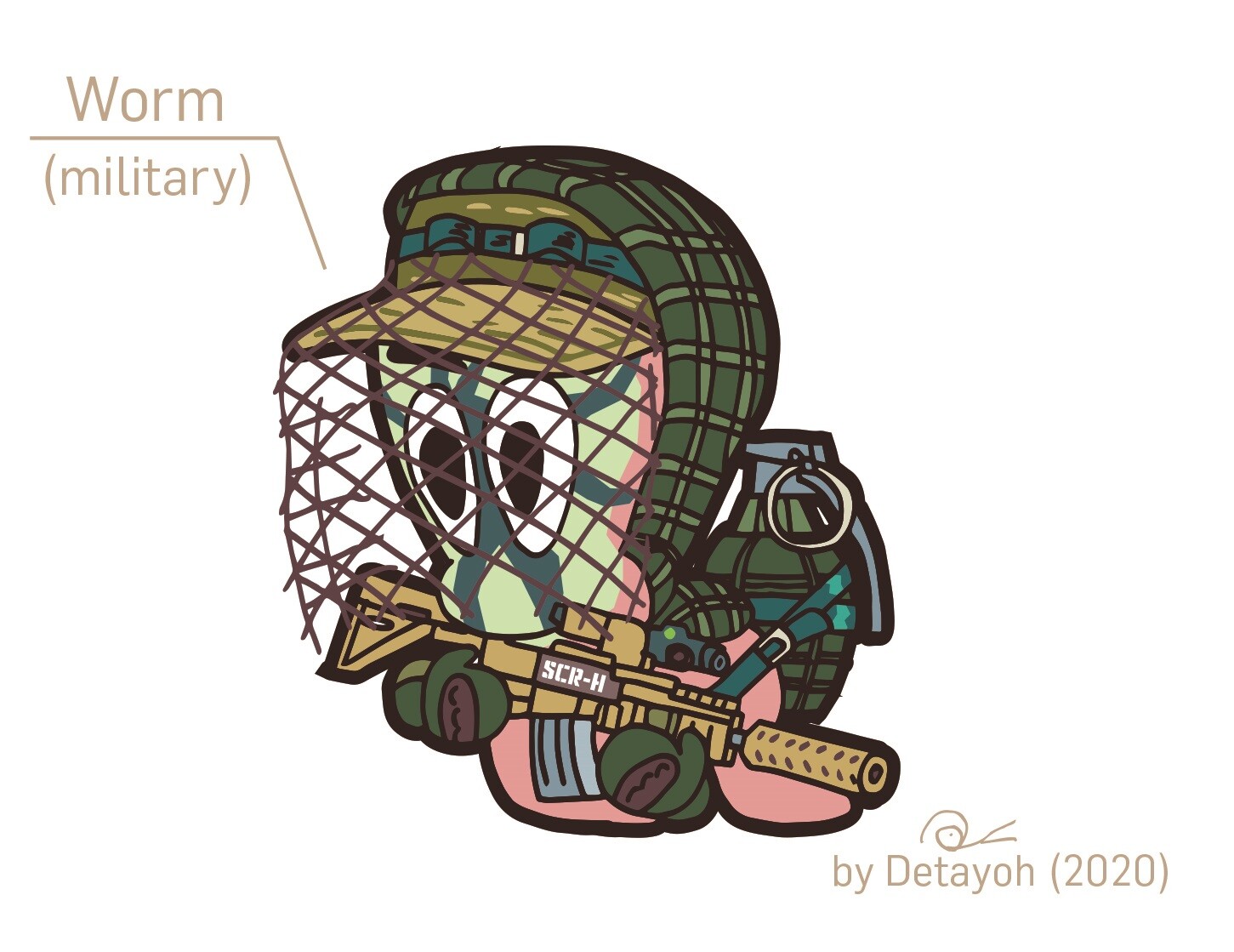 ArtStation - Worm from Worms