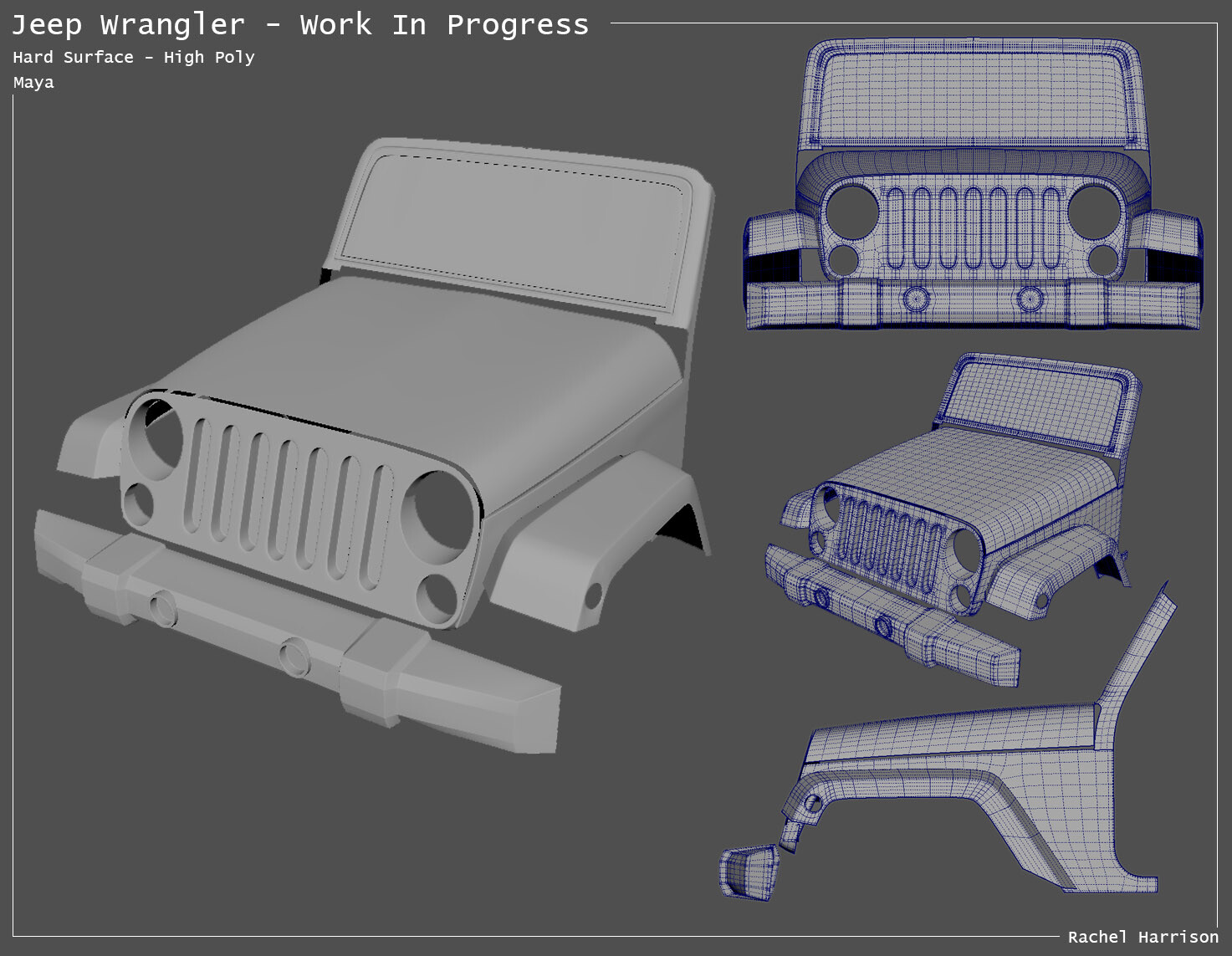 ArtStation - Jeep Wrangler Progress