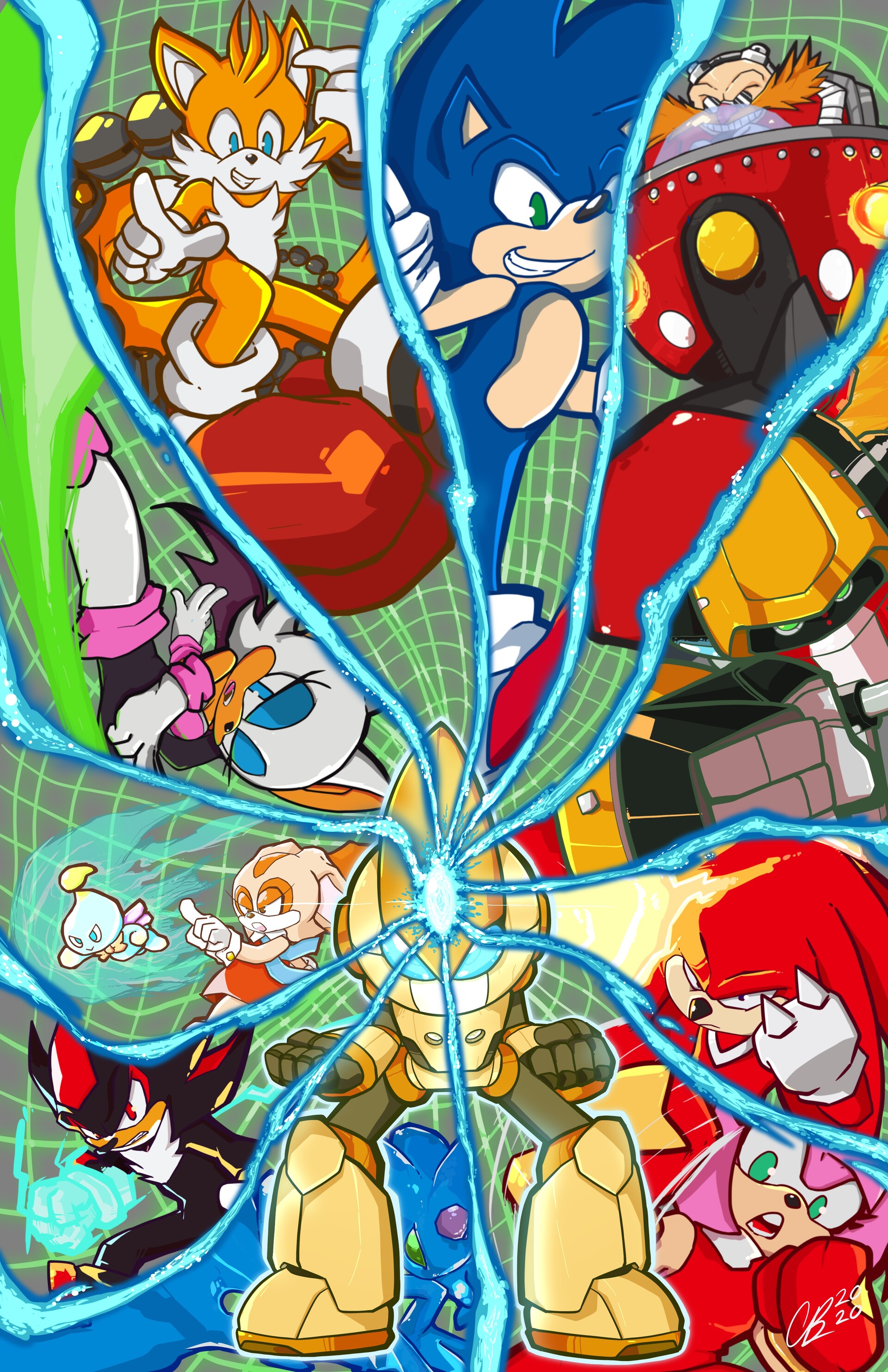 ArtStation - Sonic Battle collage