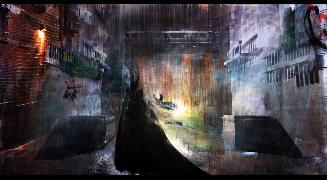 ArtStation - Batman - A Gotham Alley Concept, Michael Grinberg