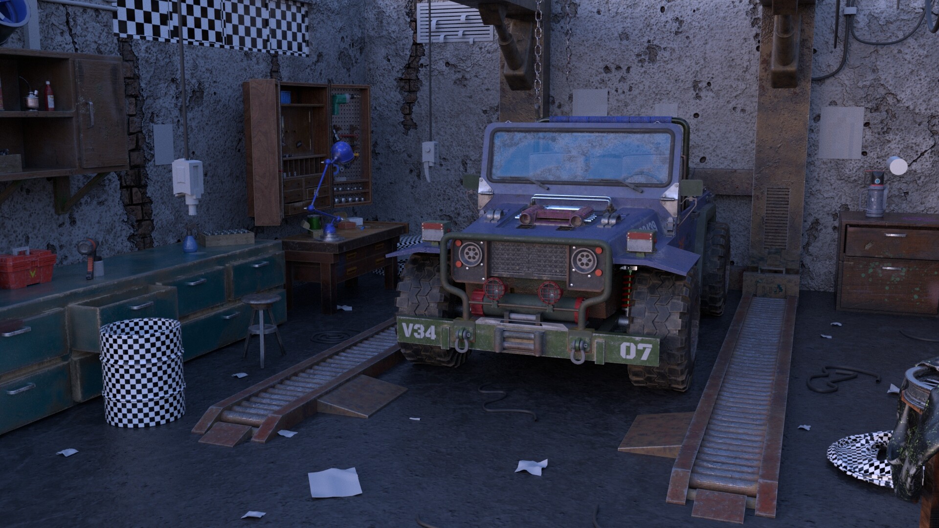 ArtStation - Garage props