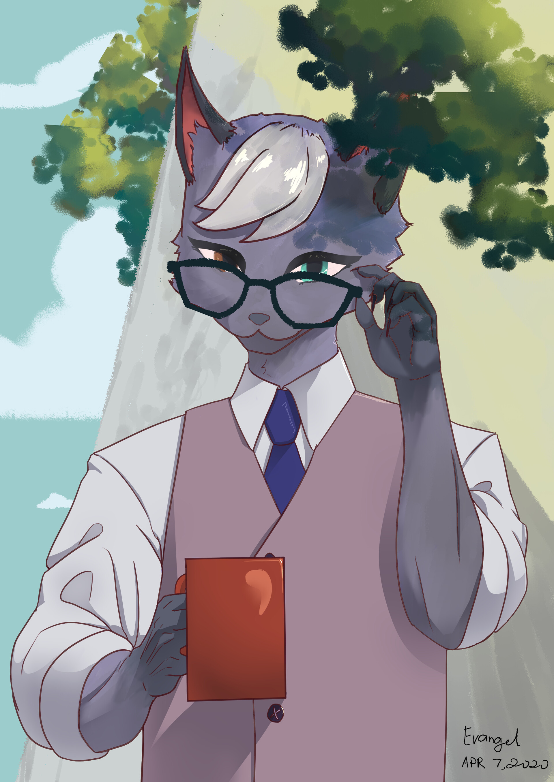 ArtStation - Raymond from Animal Crossing