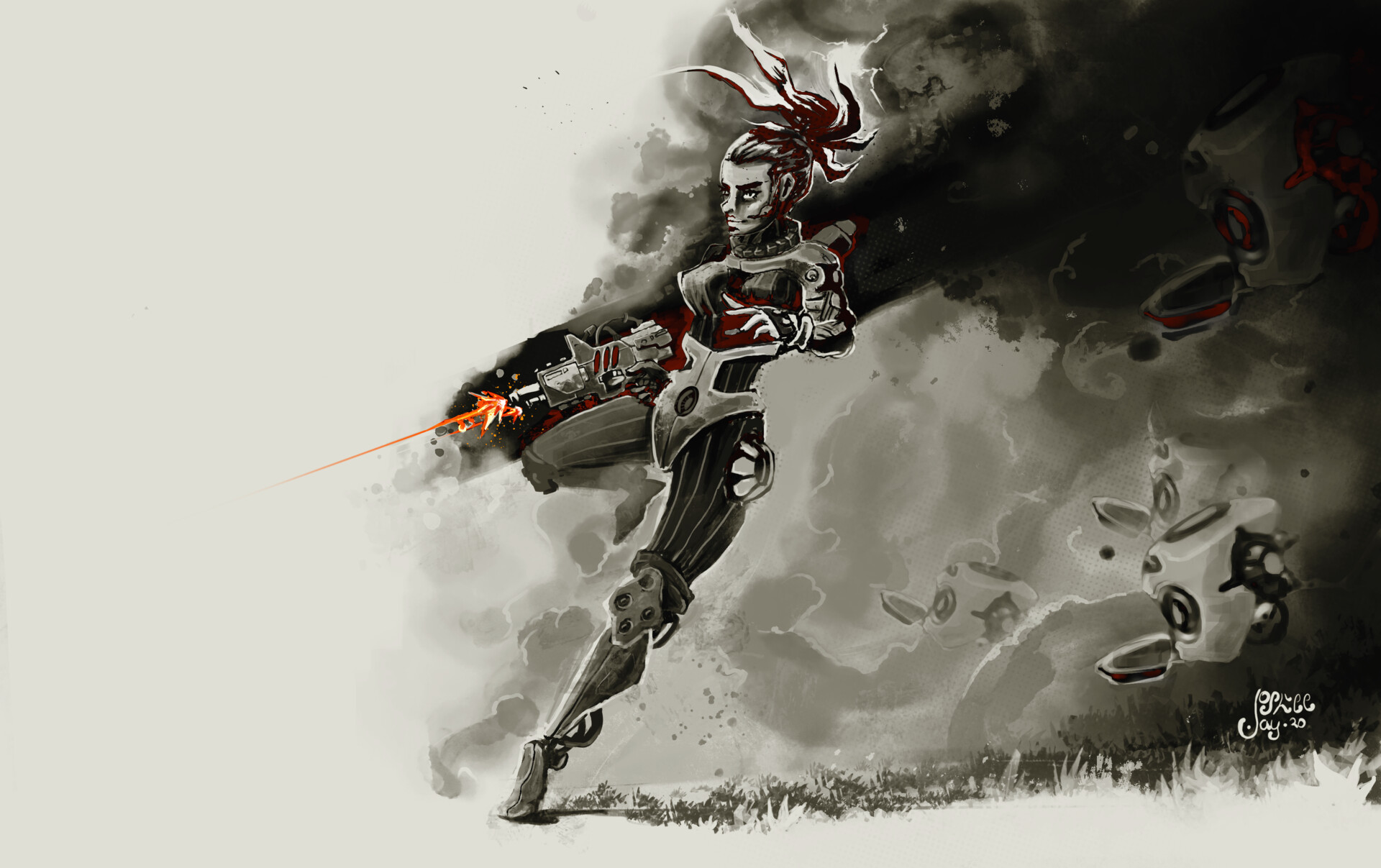 ArtStation - Cyborg Gunner