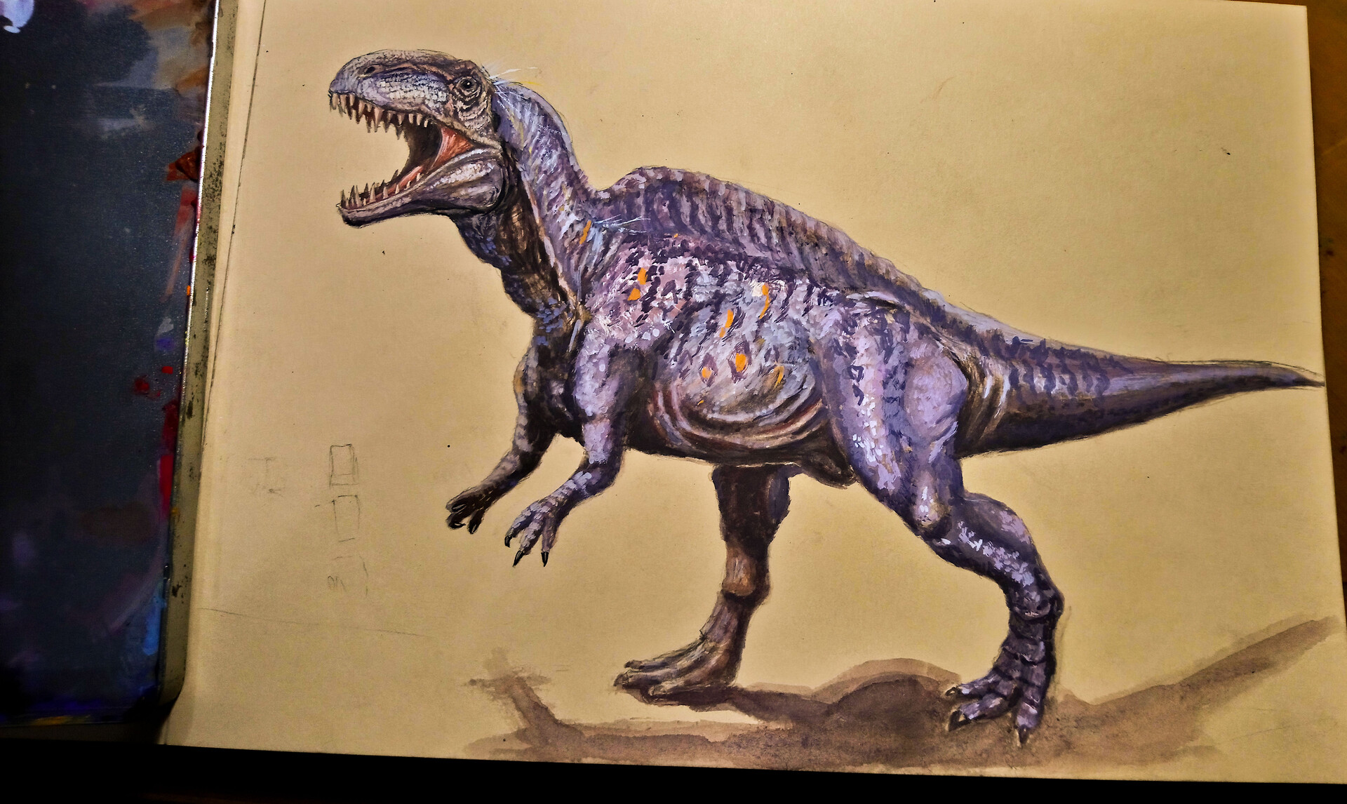 ArtStation - Acrocanthosaurus sketch