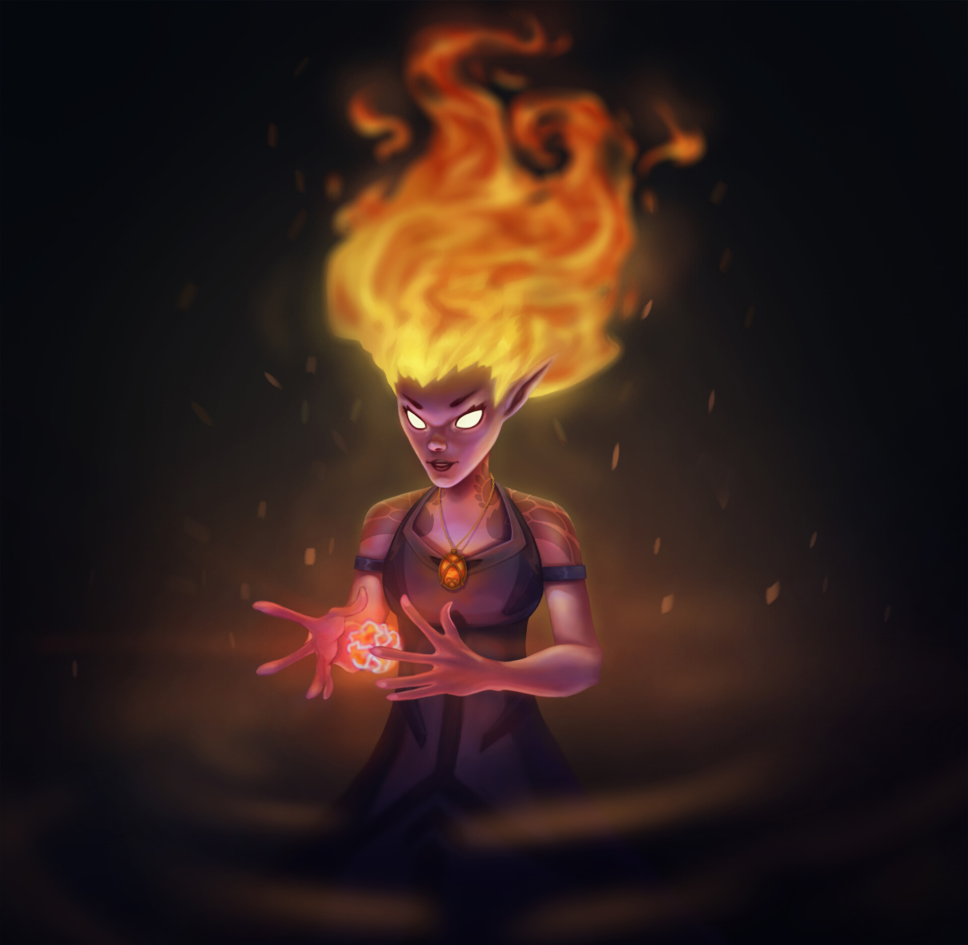 ArtStation - Woman of fire