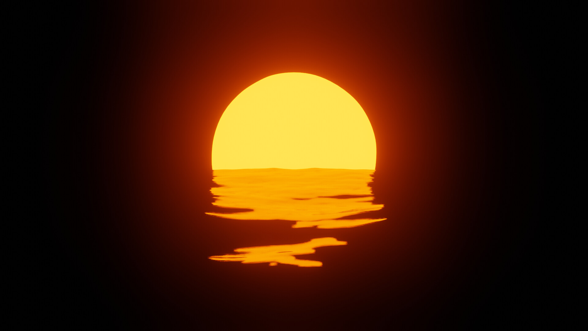 ArtStation - Sunset Animation Loop