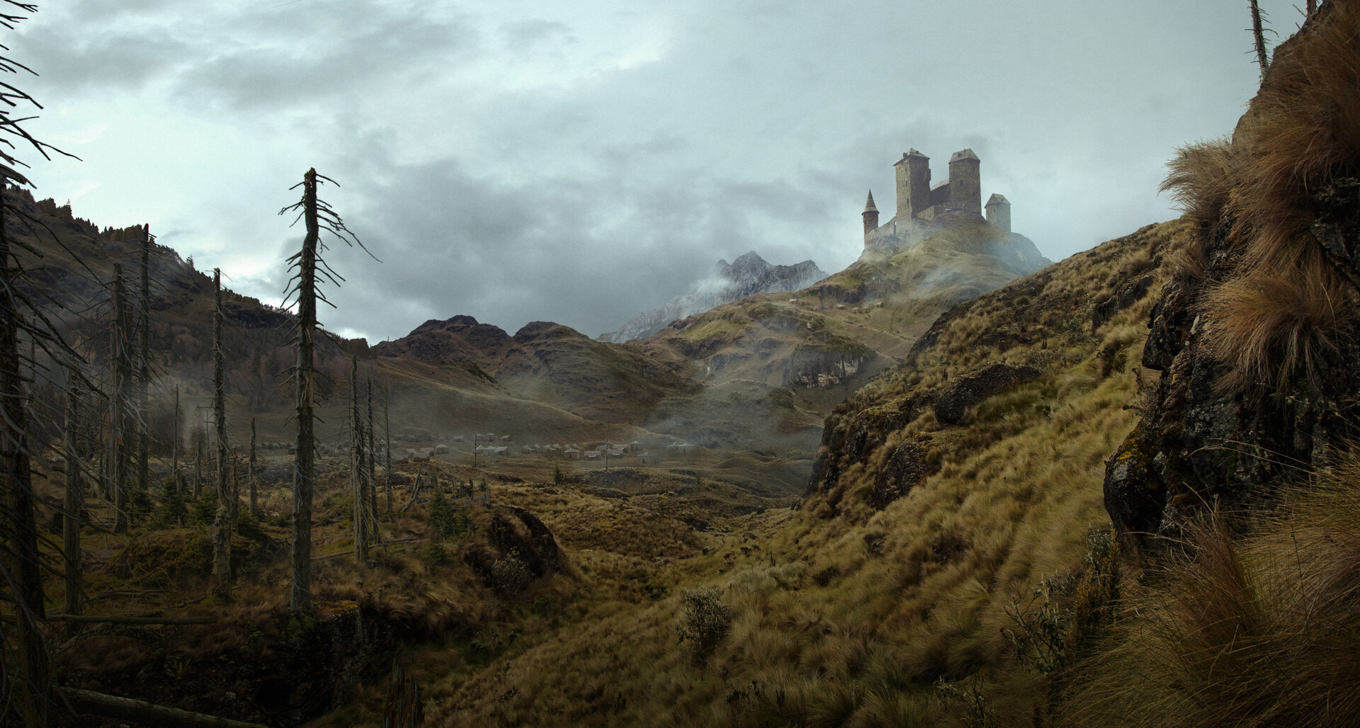 ArtStation - Castle Matte Painting