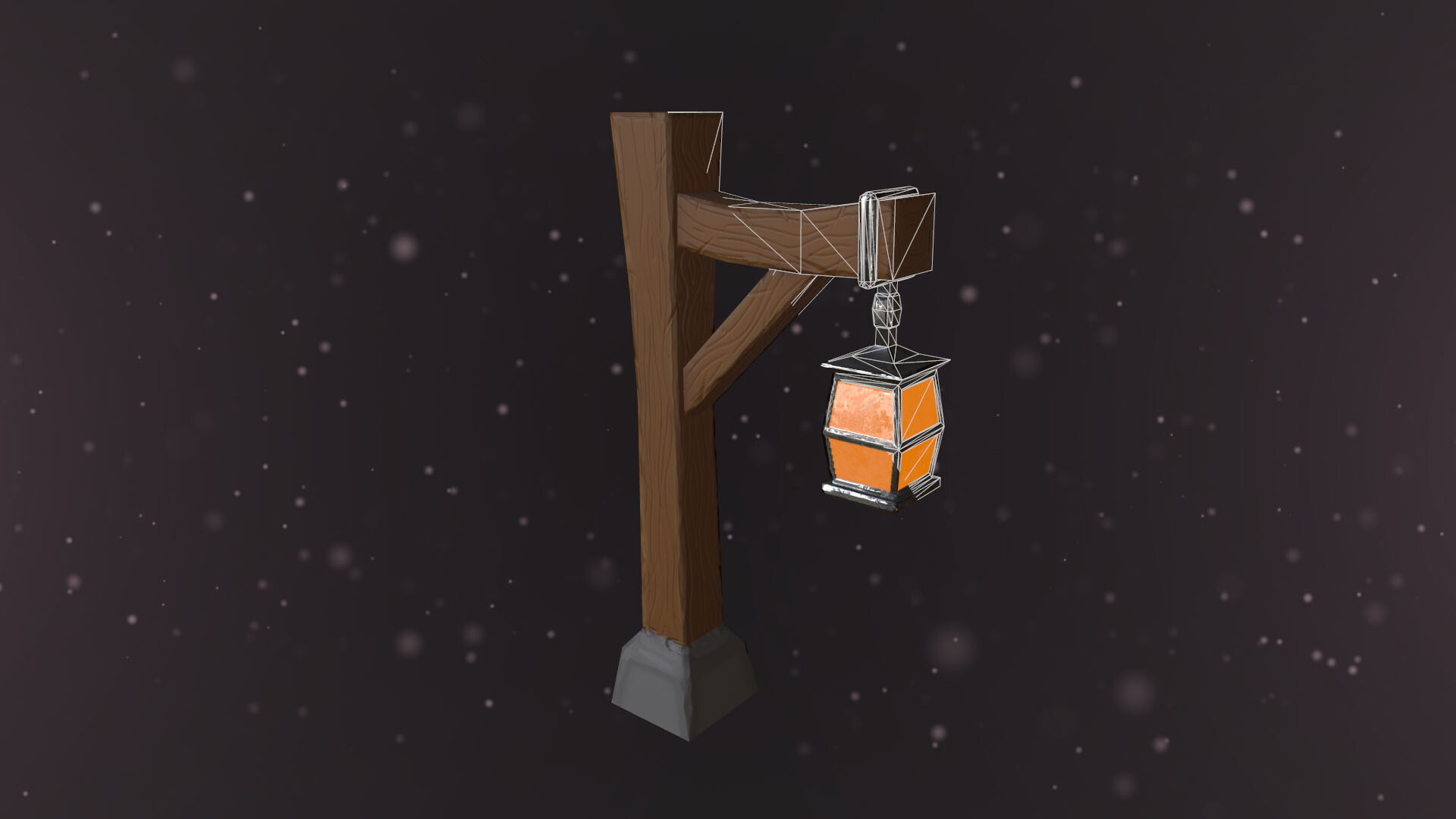 ArtStation - Low poly streetlight