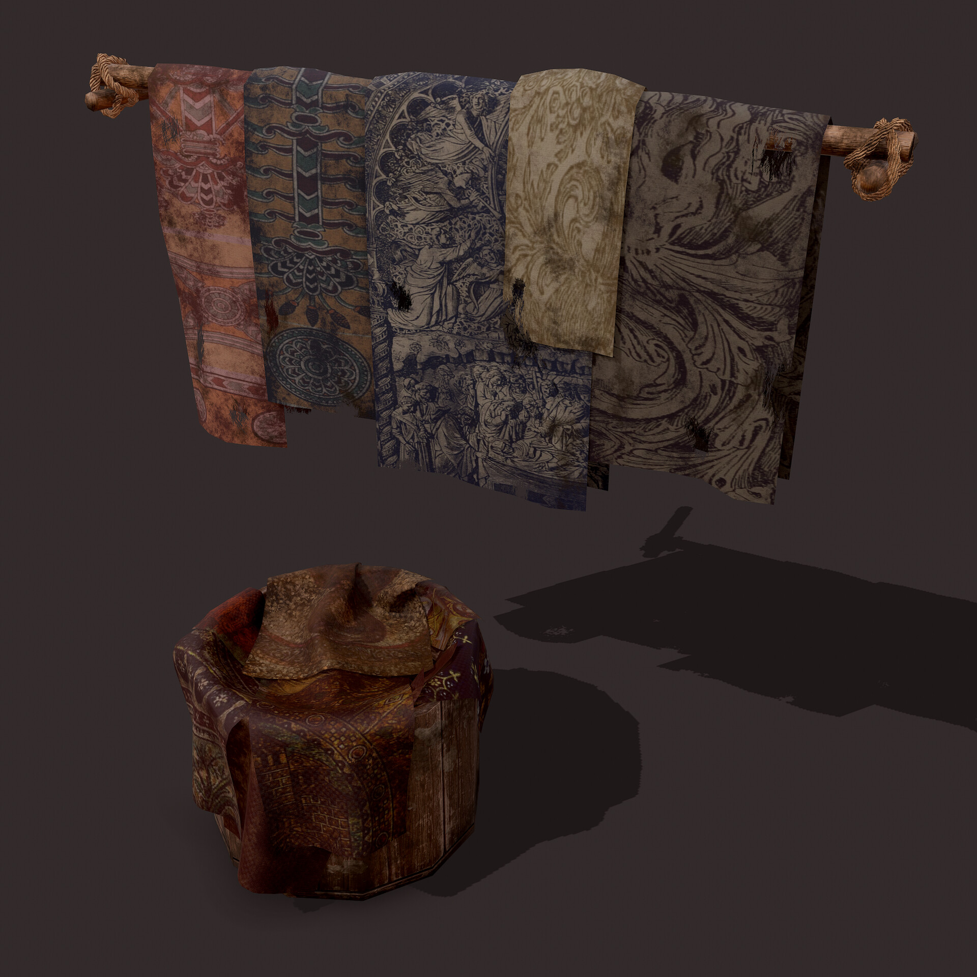 Get Dead Entertainment - Medieval Blanket Hanger and Bucket