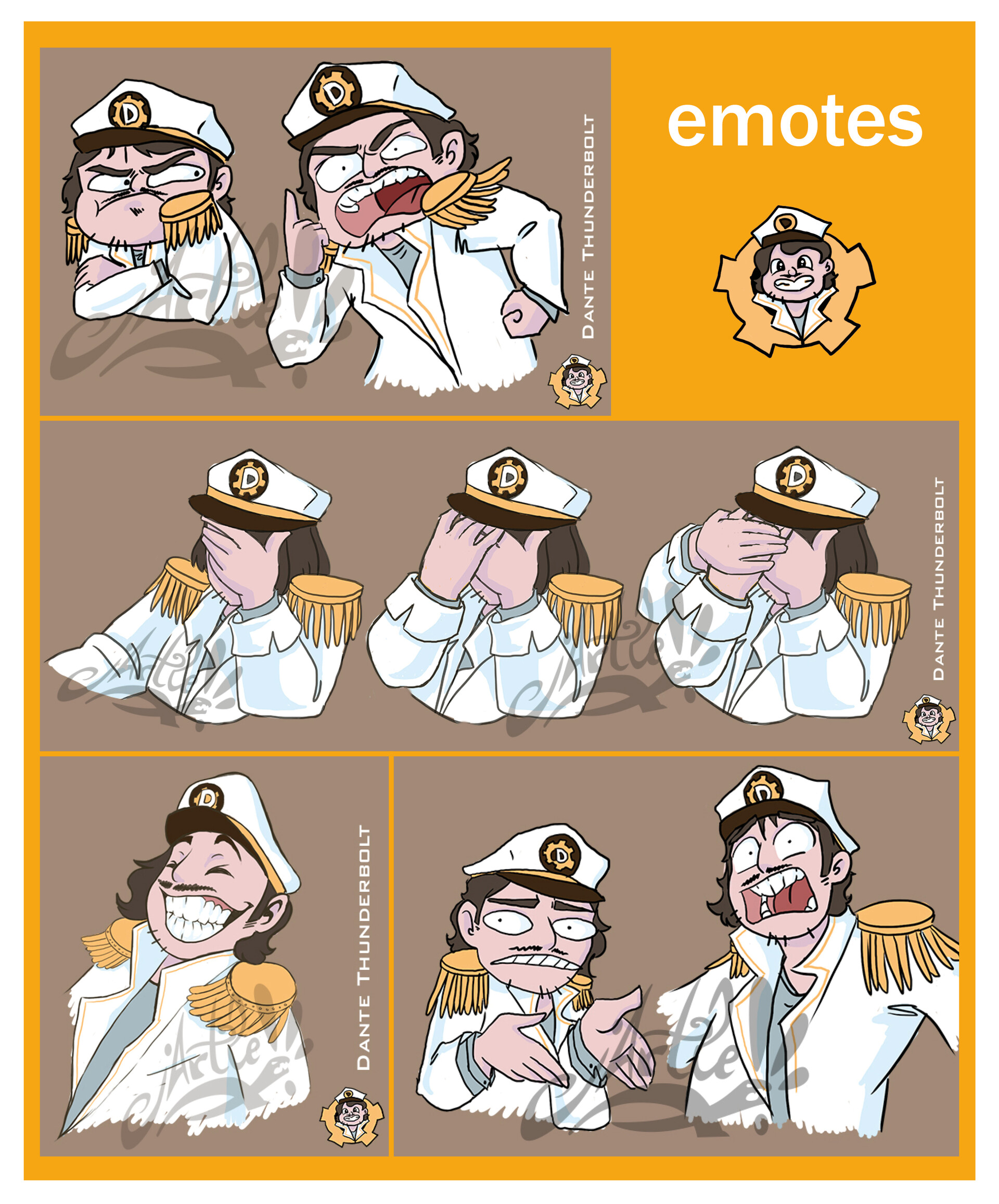 ArtStation - Dante's emotes