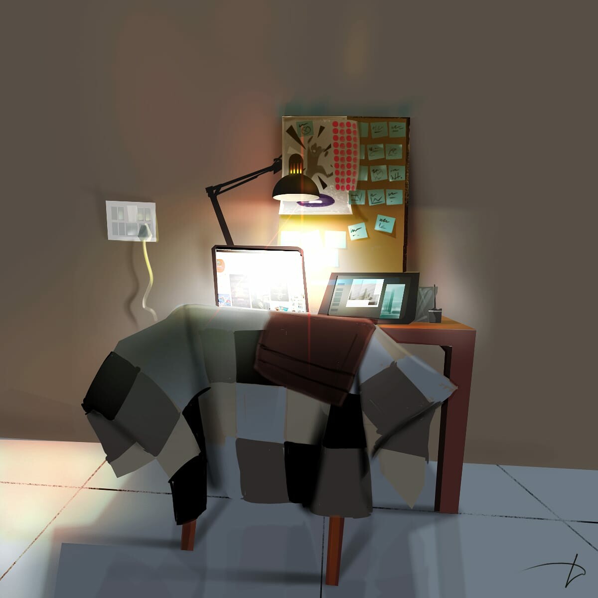 ArtStation - My lockdown workstation