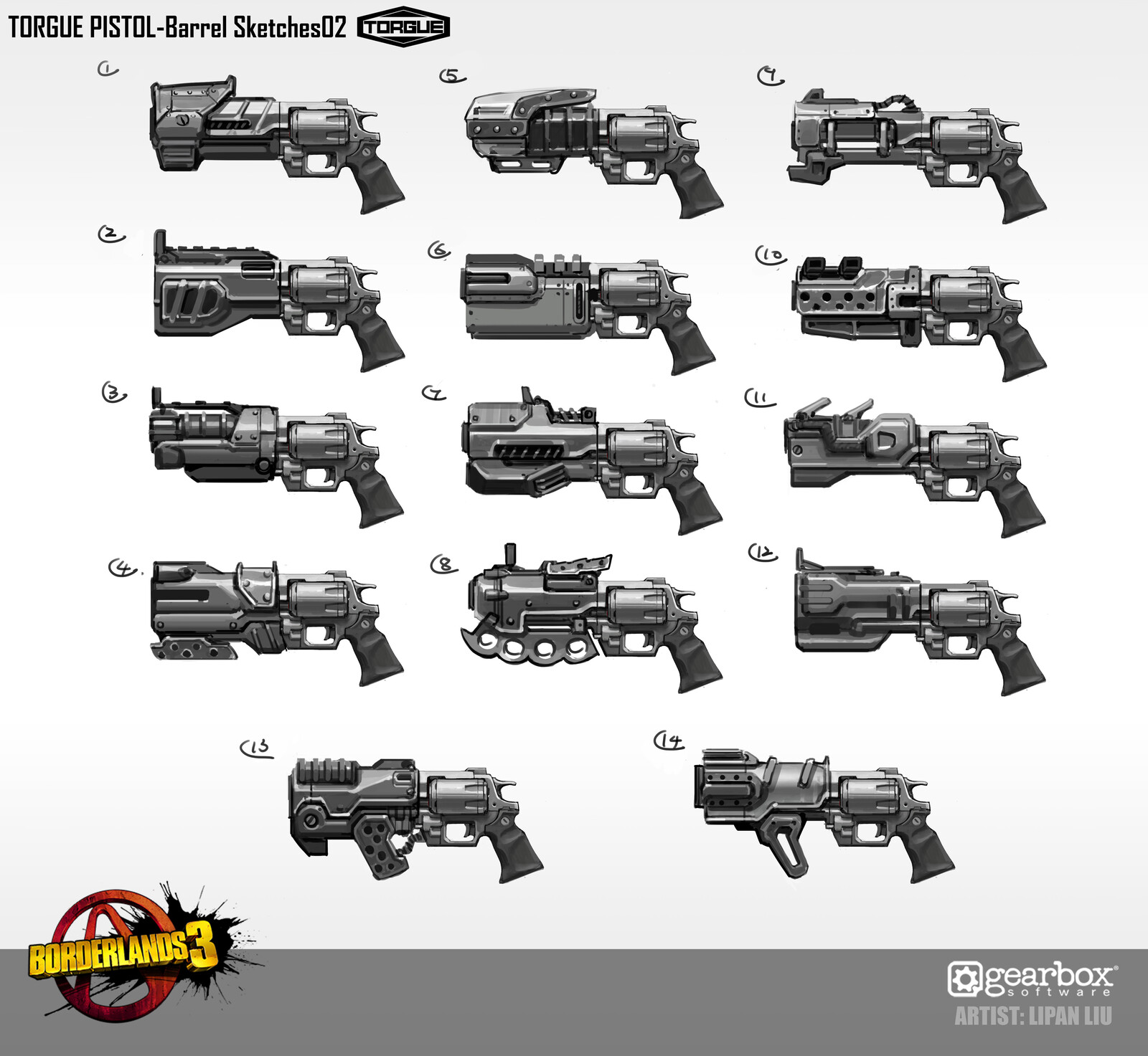 Rock D - Borderlands 3 Torgue Pistol barrels explorations