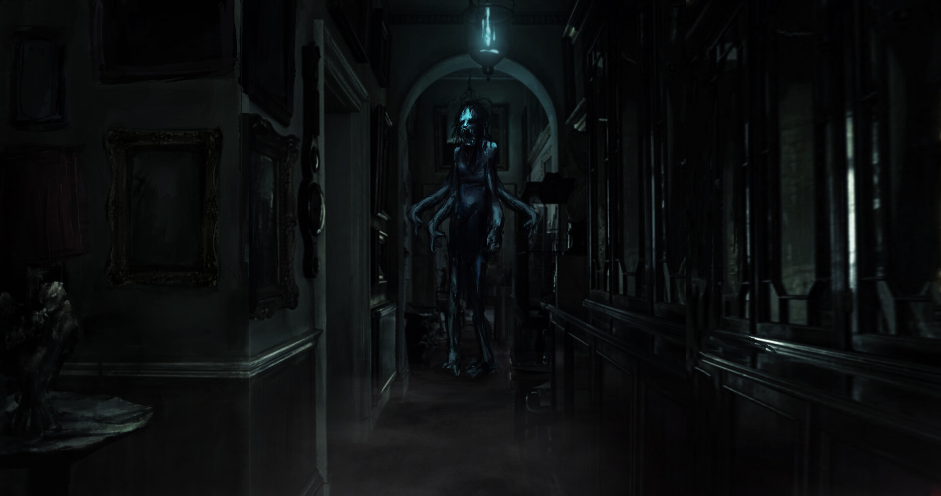 ArtStation - Haunted Hallway