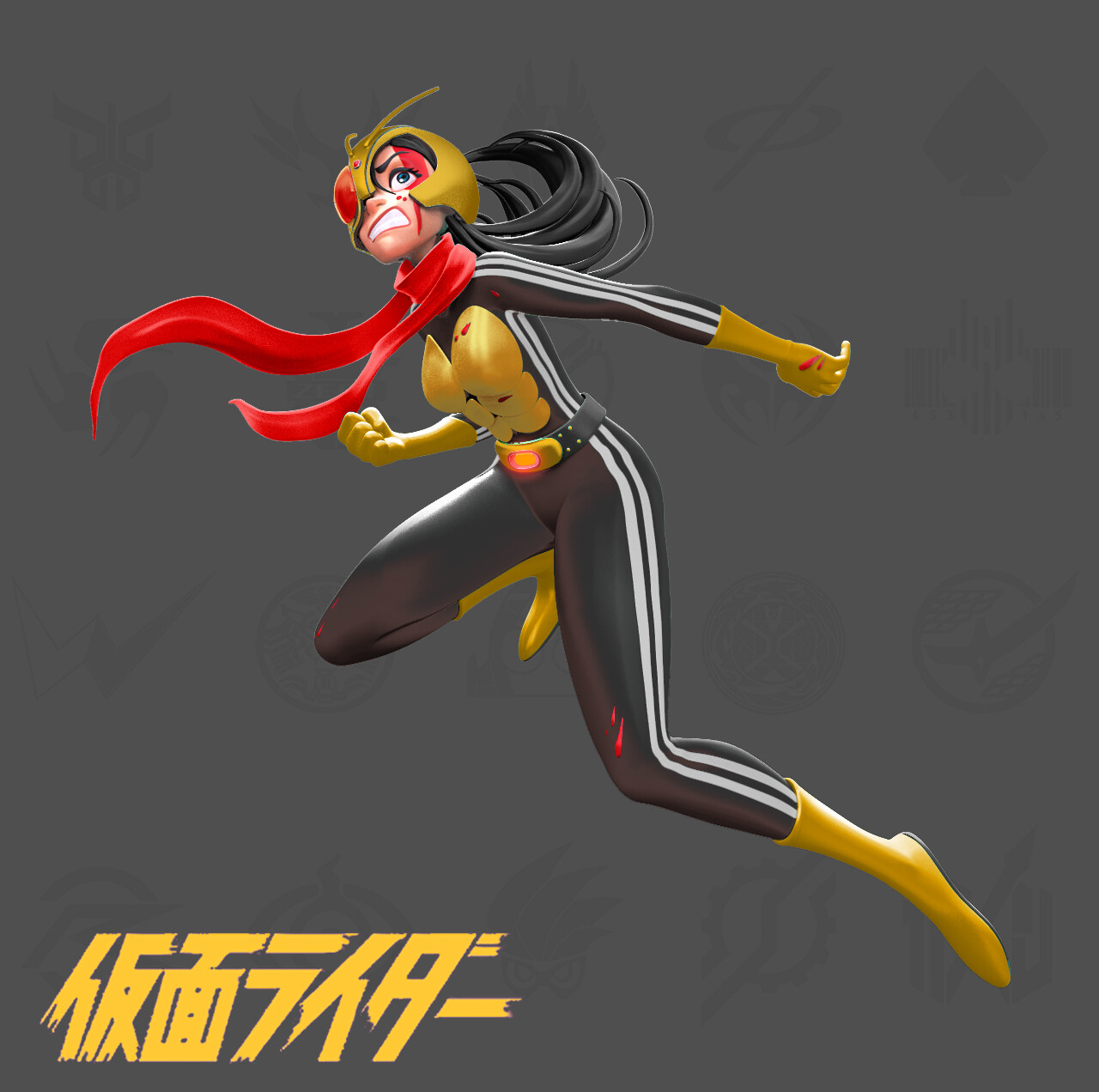 Hong - Kamen rider 01 girl REWORK/Render