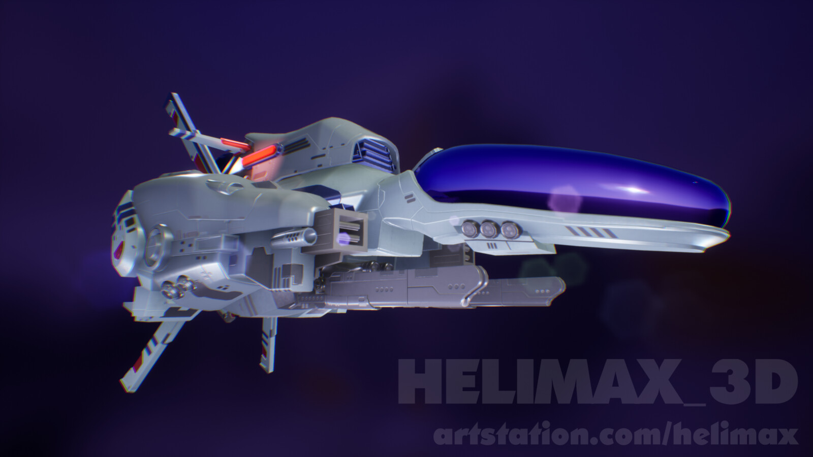 HeliMax 3D - [R-Type Fan Art] R9-A Arrowhead