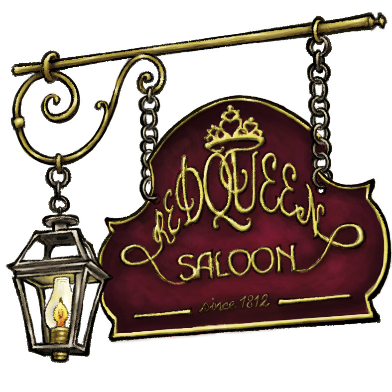 ArtStation - Red Queen Saloon Banner