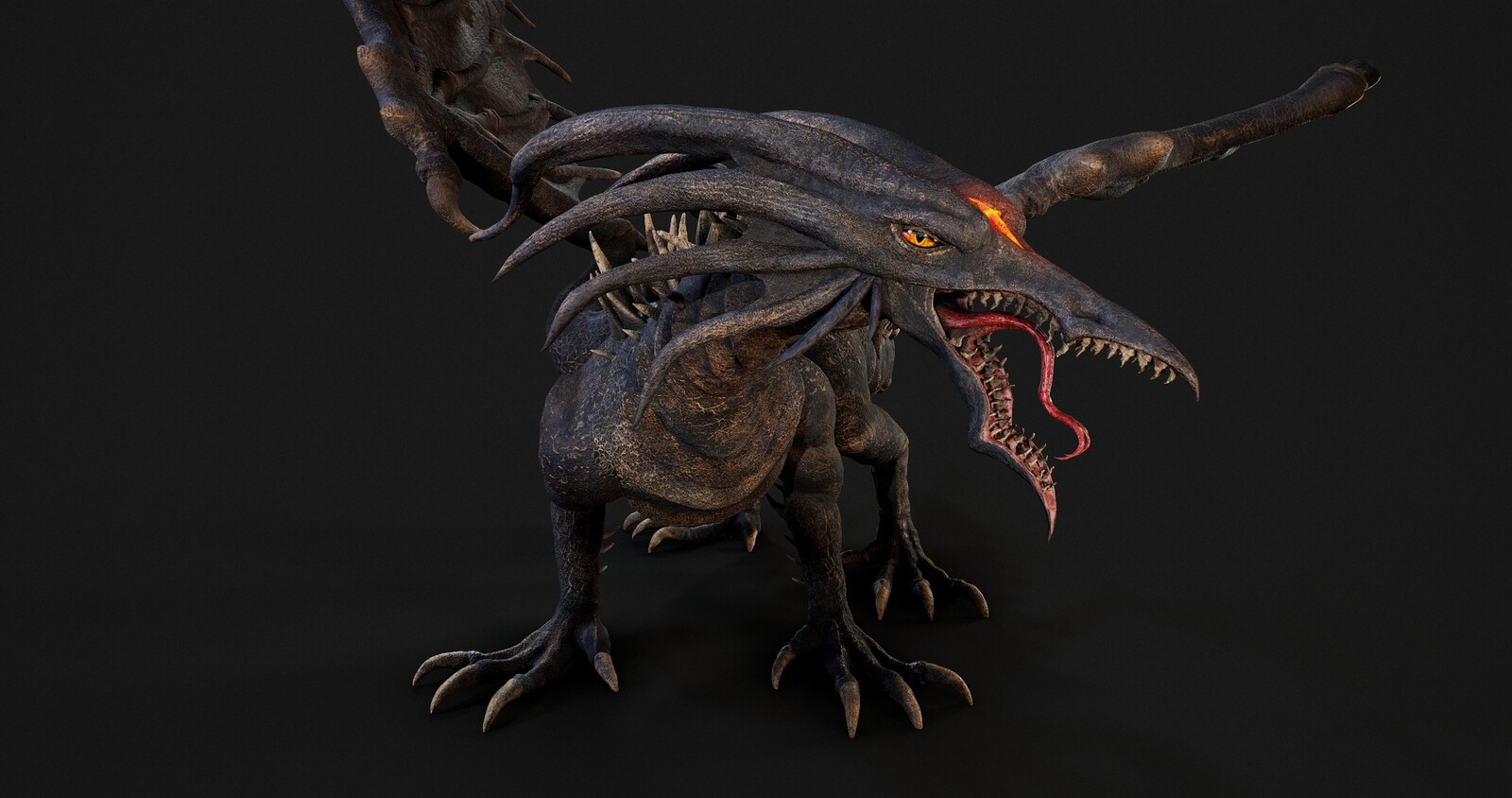 Andrey Makeev - Black Dragon Kalameet — Dark-Souls fan art