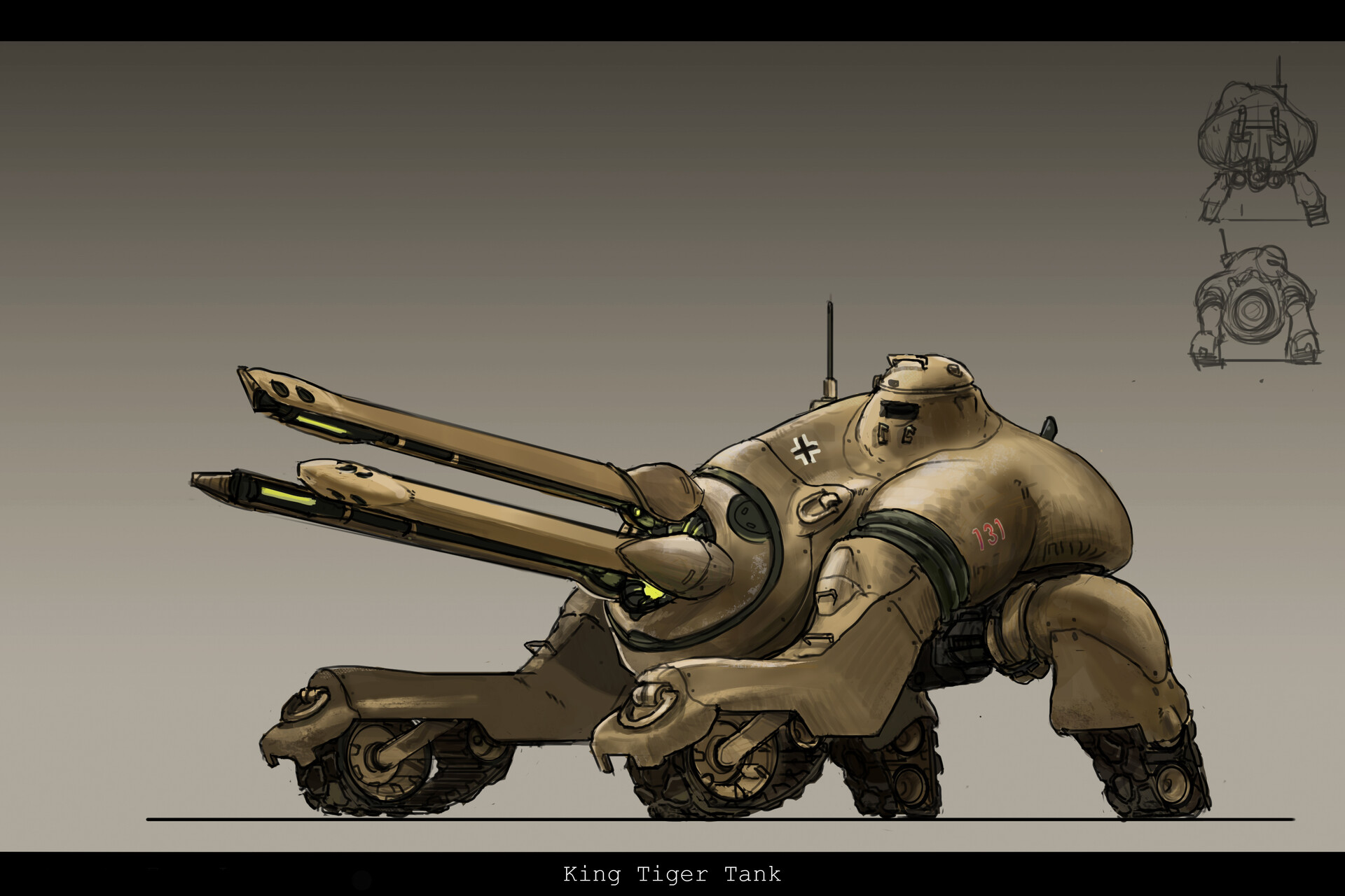 ArtStation - The King Tiger Tank