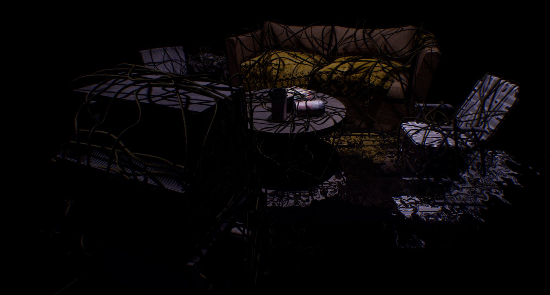 ArtStation - That 70's show Basement upsidedown