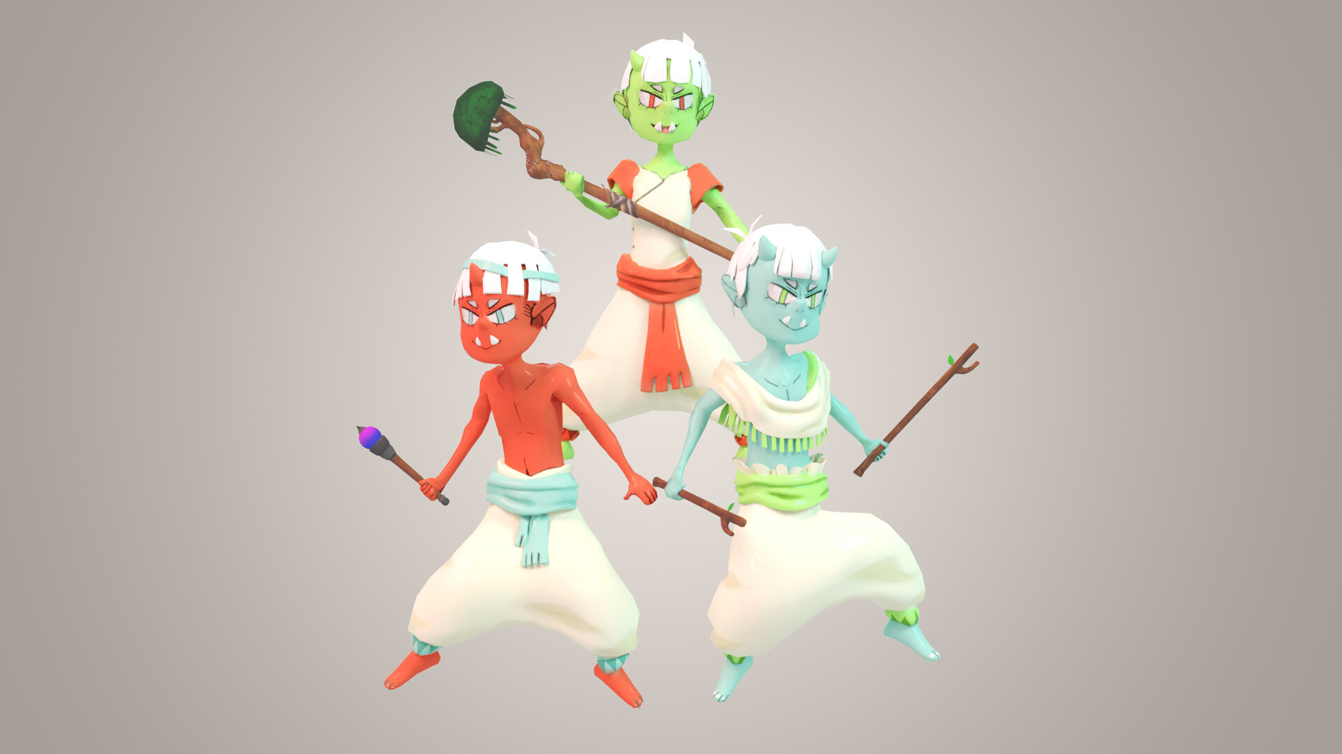 ArtStation - Demon Trio