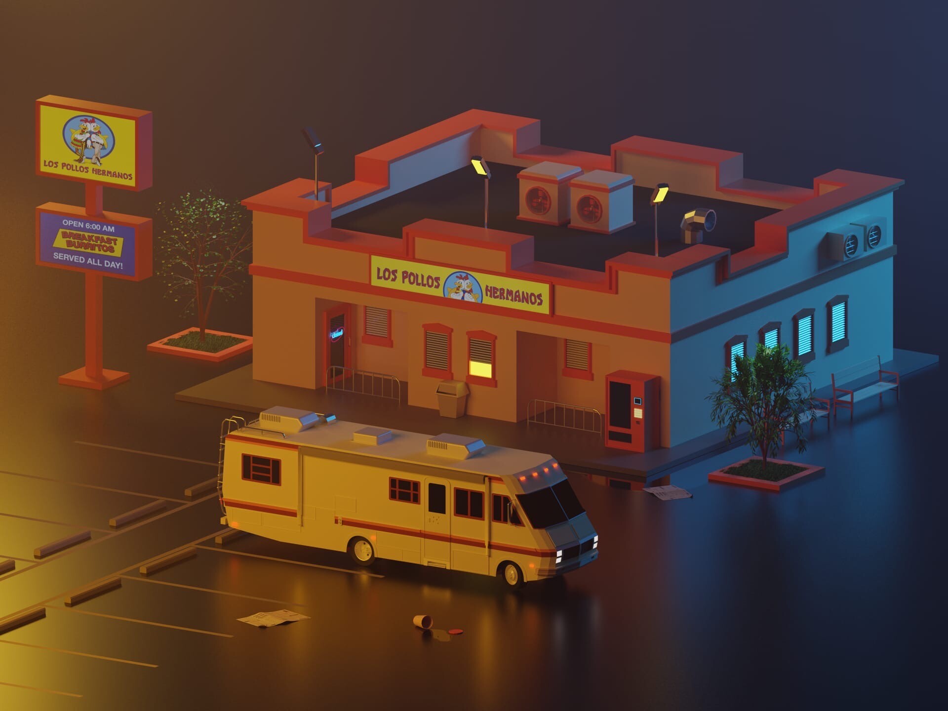 Tanque Dos Pollos Hermanos Women's Breaking Bad Los Pollos Hermanos