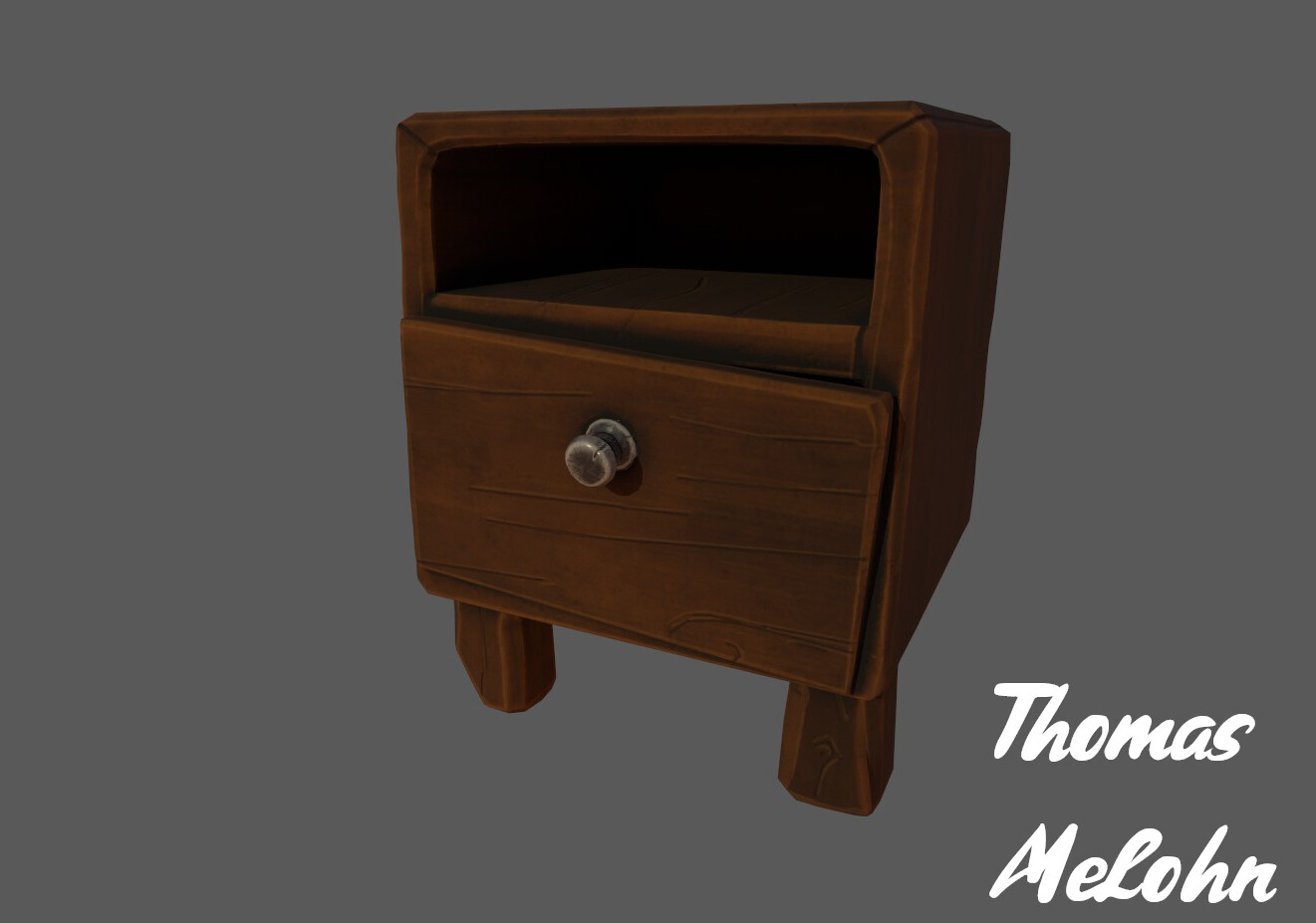 ArtStation - Stylized Nightstand