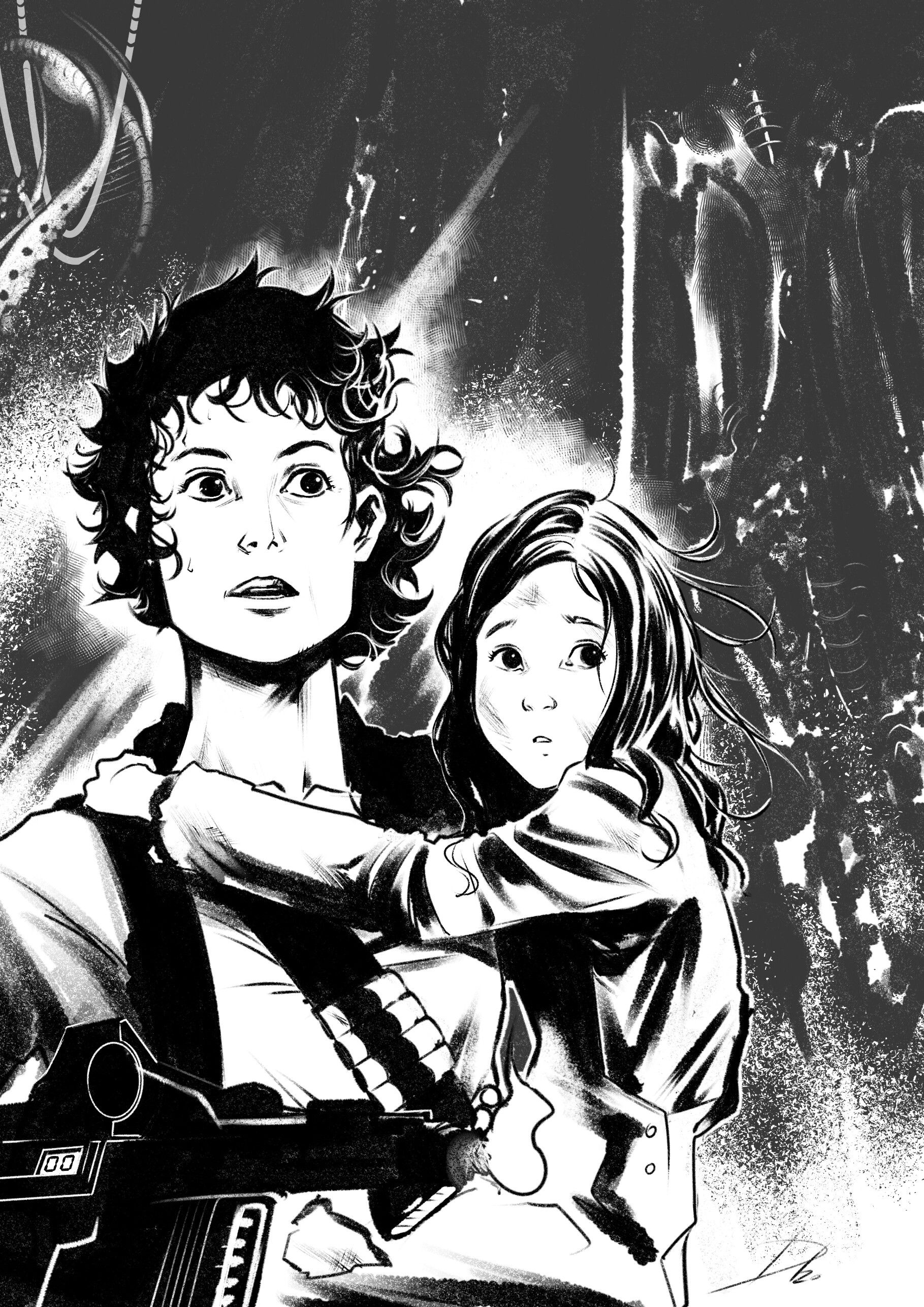 ArtStation - Ripley and Newt