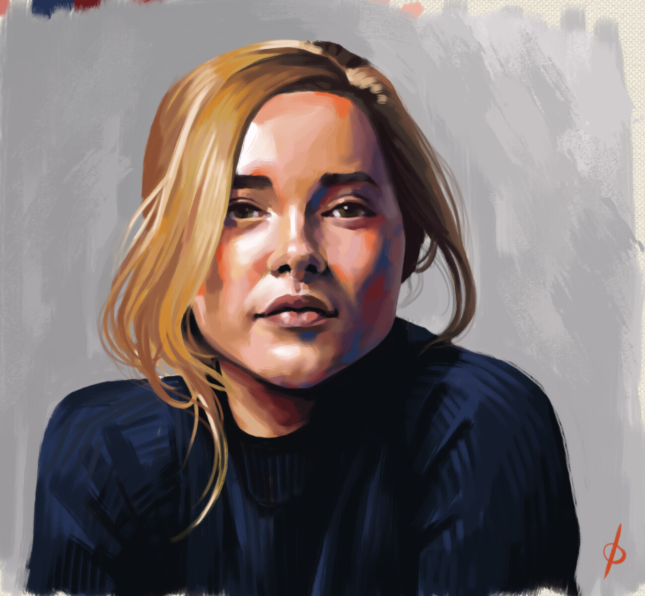ArtStation - Portrait of Florence Pugh + process