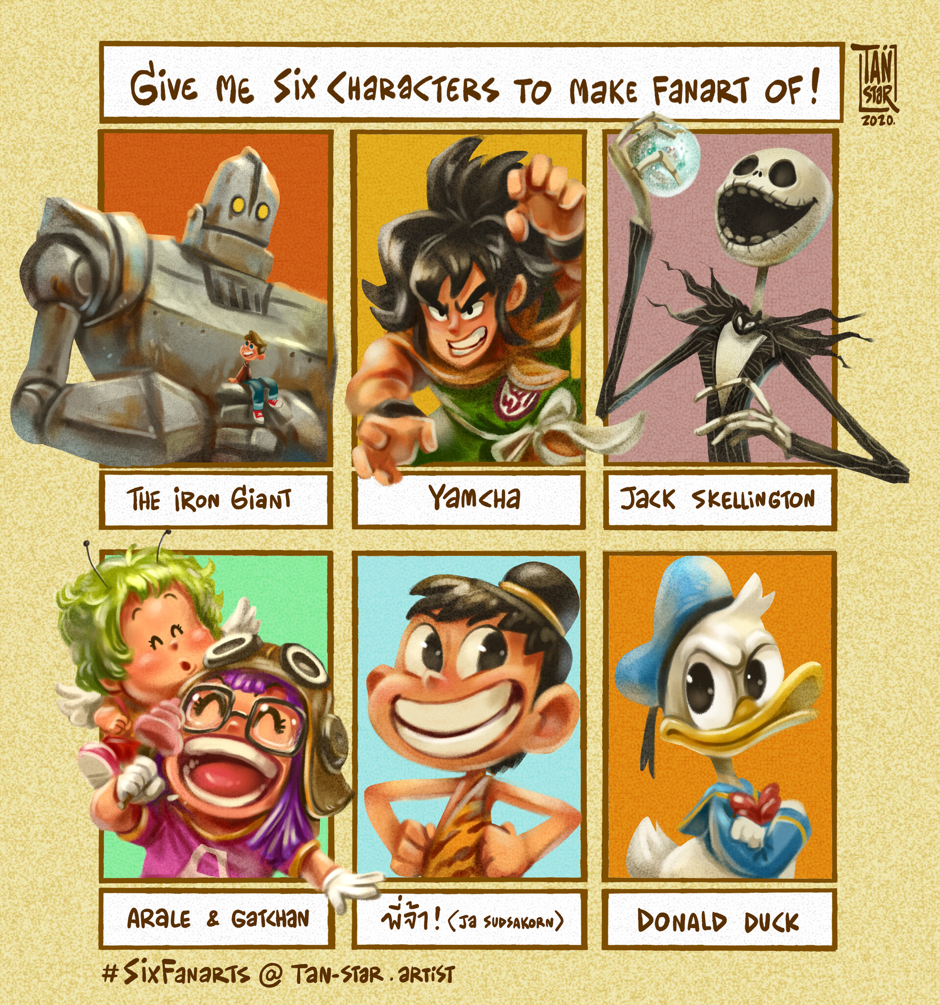 ArtStation - SIXFANARTS nostalgia characters