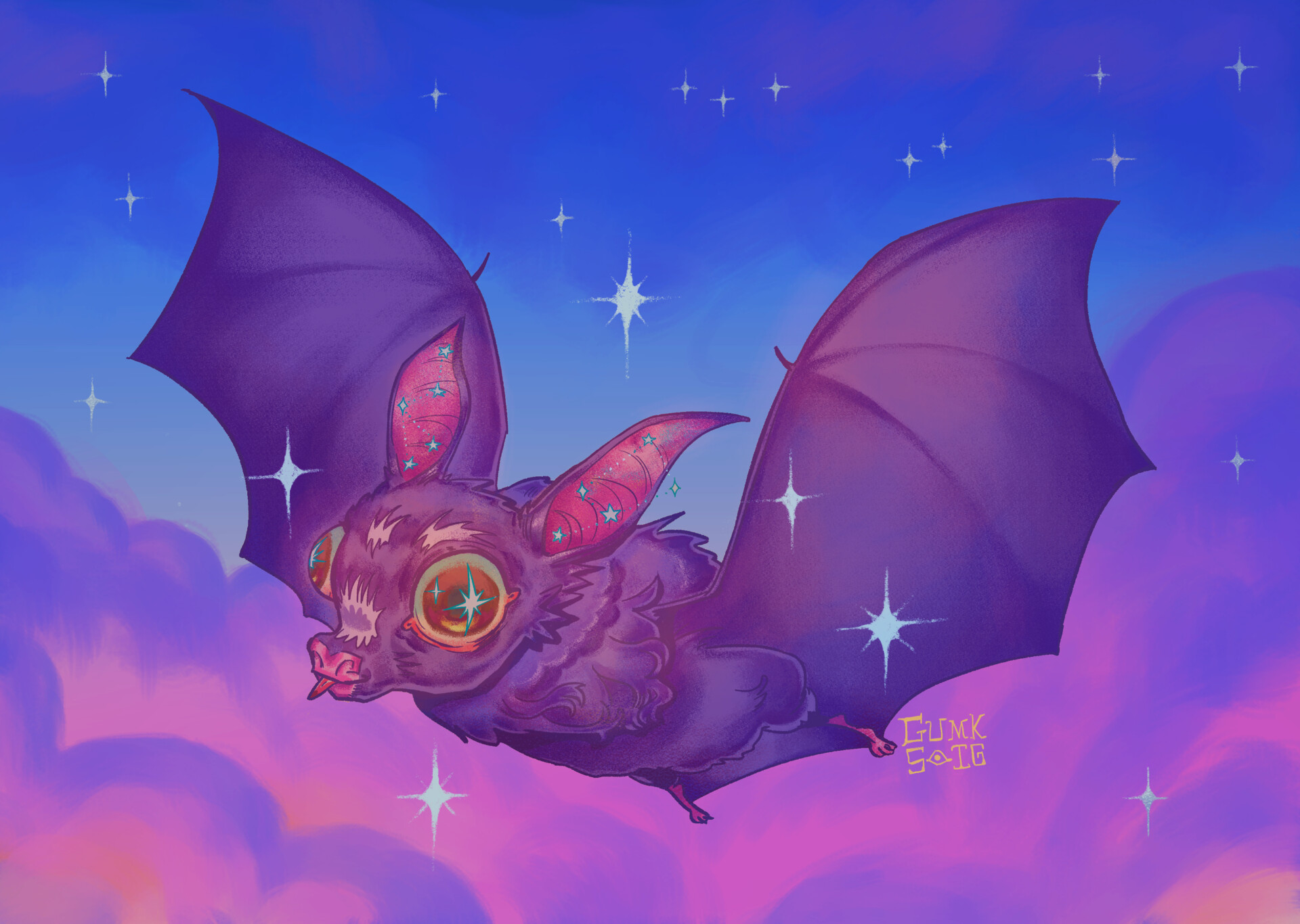 ArtStation - Cosmic Bat Nebula