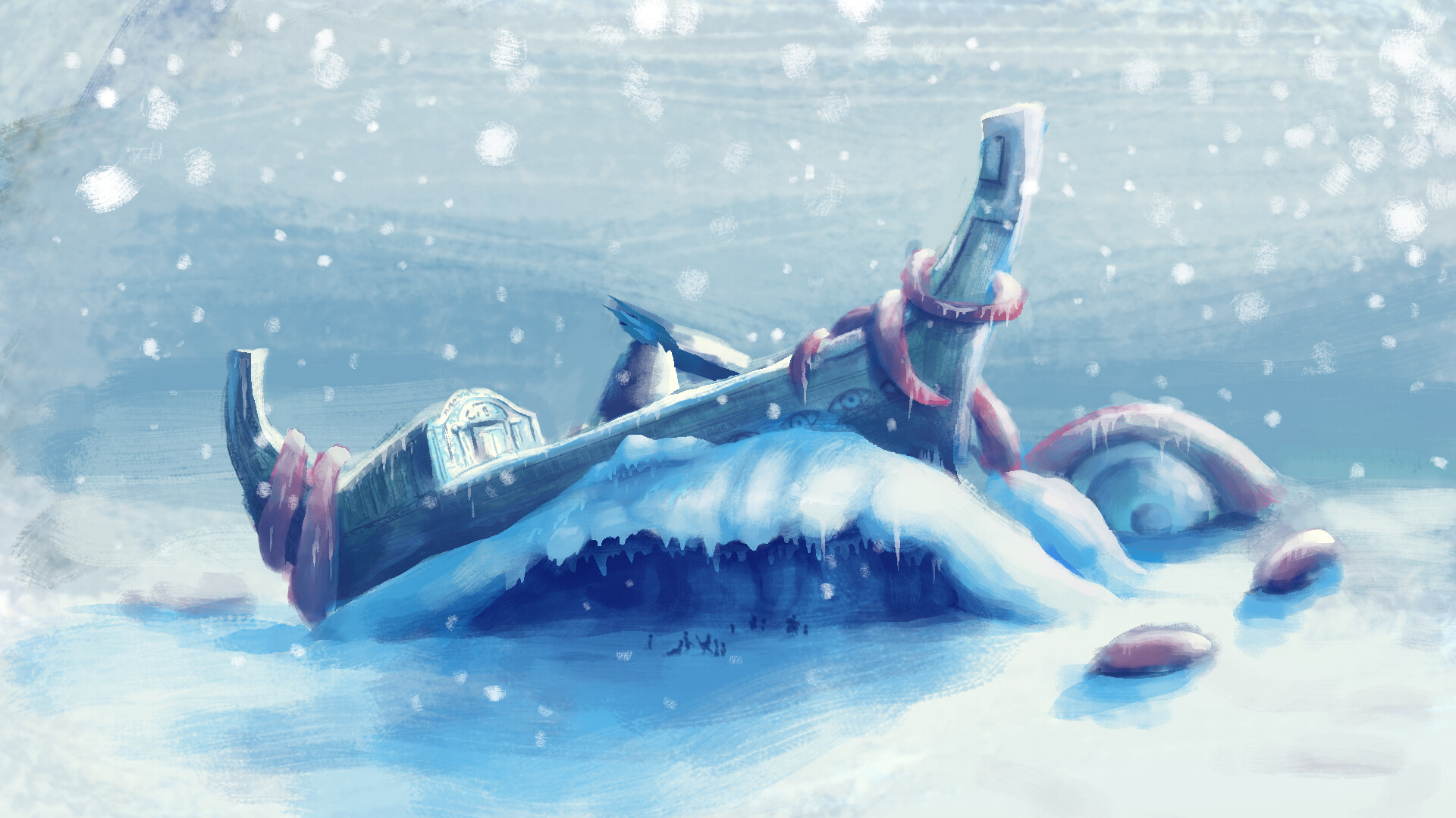 ArtStation - Gerwynd Setting - The Frozen Shipwreck